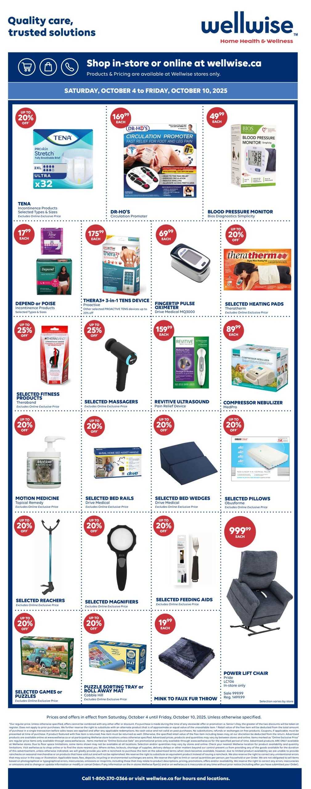 Wellwise By Shoppers Flyer October 4 to 10