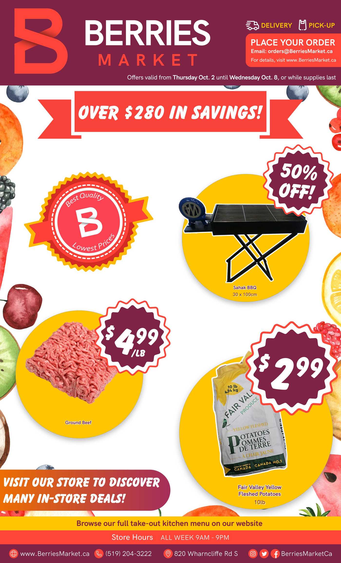 Berries Market Flyer October 2 to 8