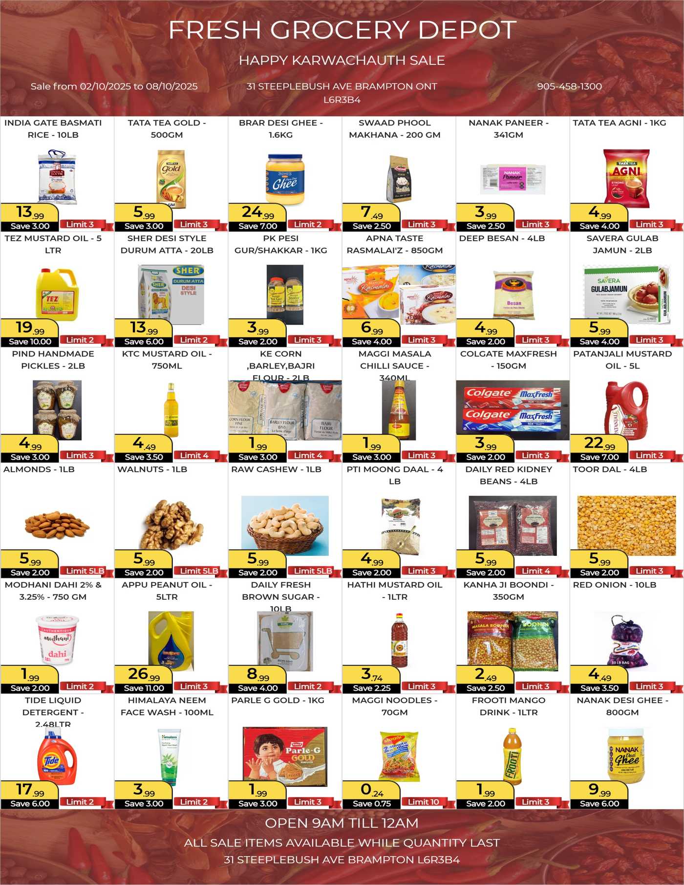 Fresh Grocery Depot Flyer October 2 to 8