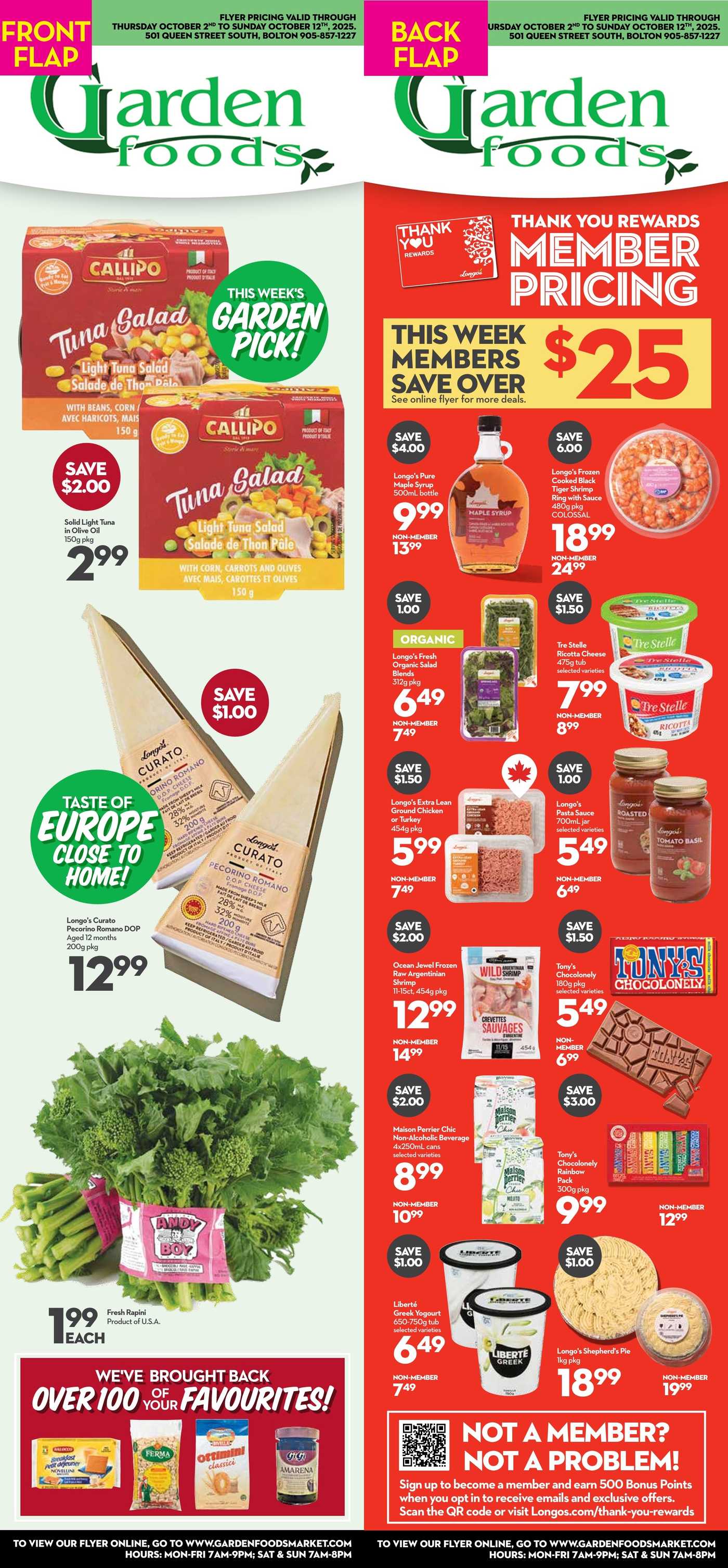 Garden Foods Flyer October 2 to 12