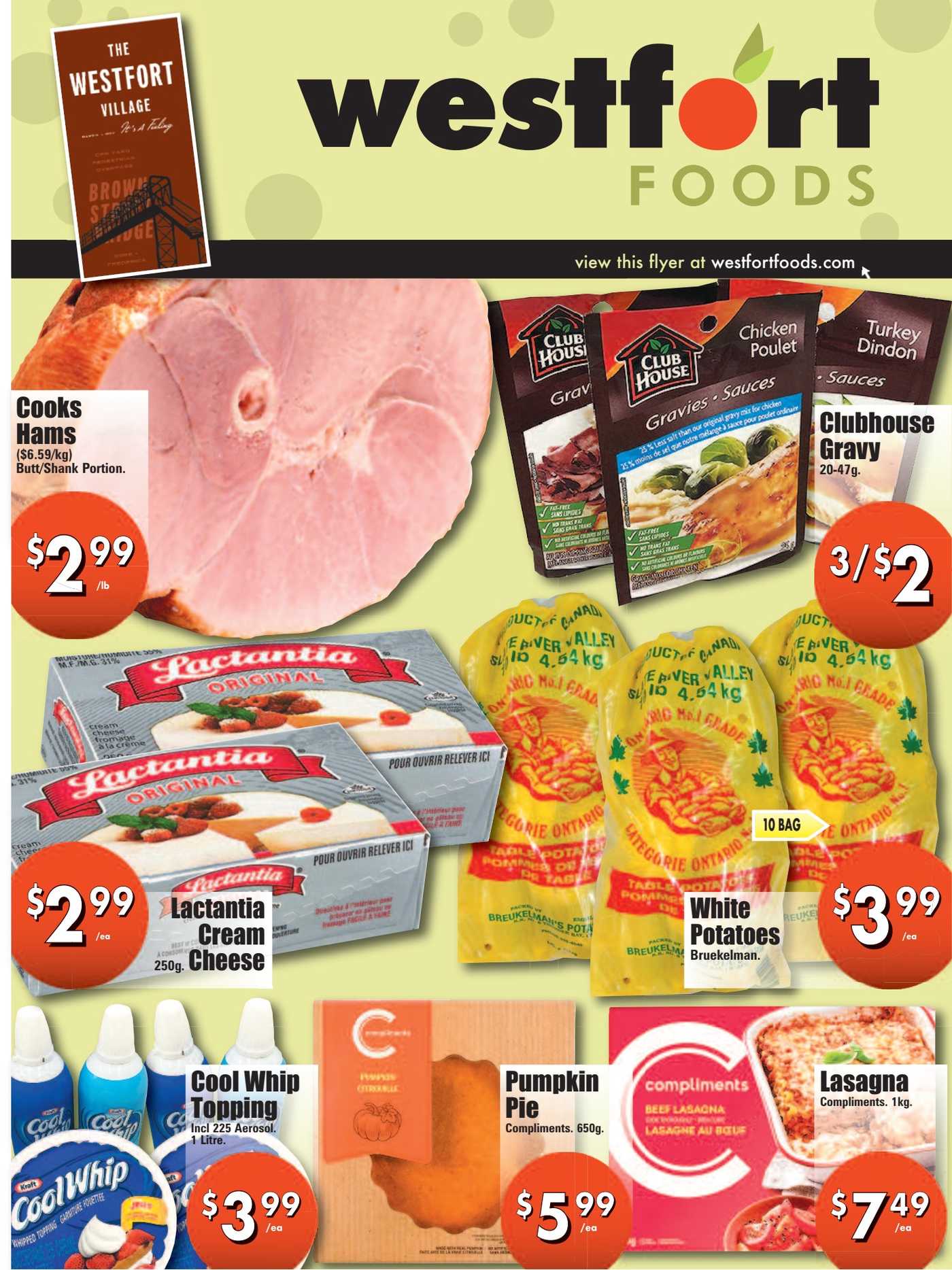 Westfort Foods Flyer October 3 to 9