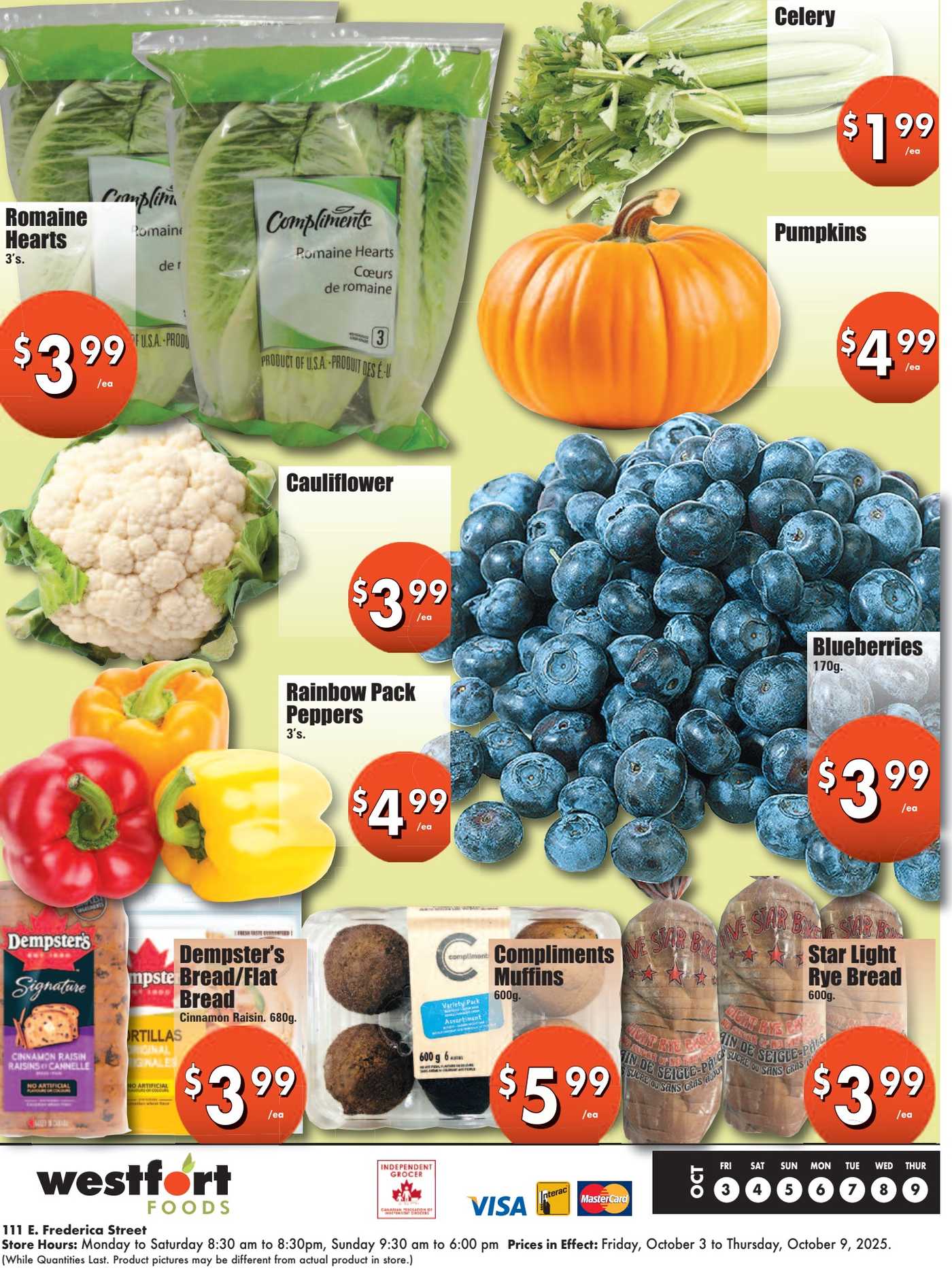 Westfort Foods Flyer October 3 to 9