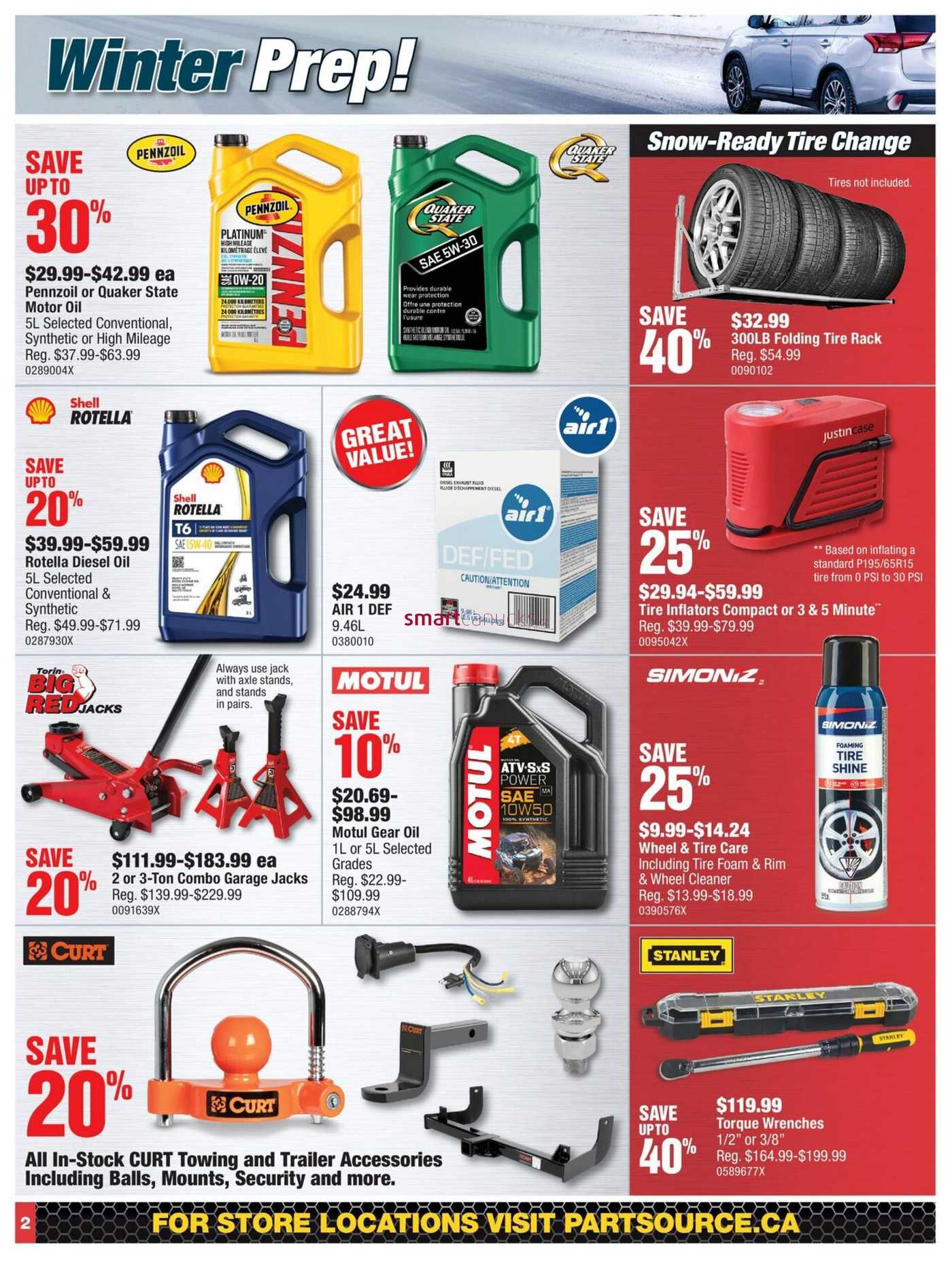 PartSource Flyer October 3 to 15