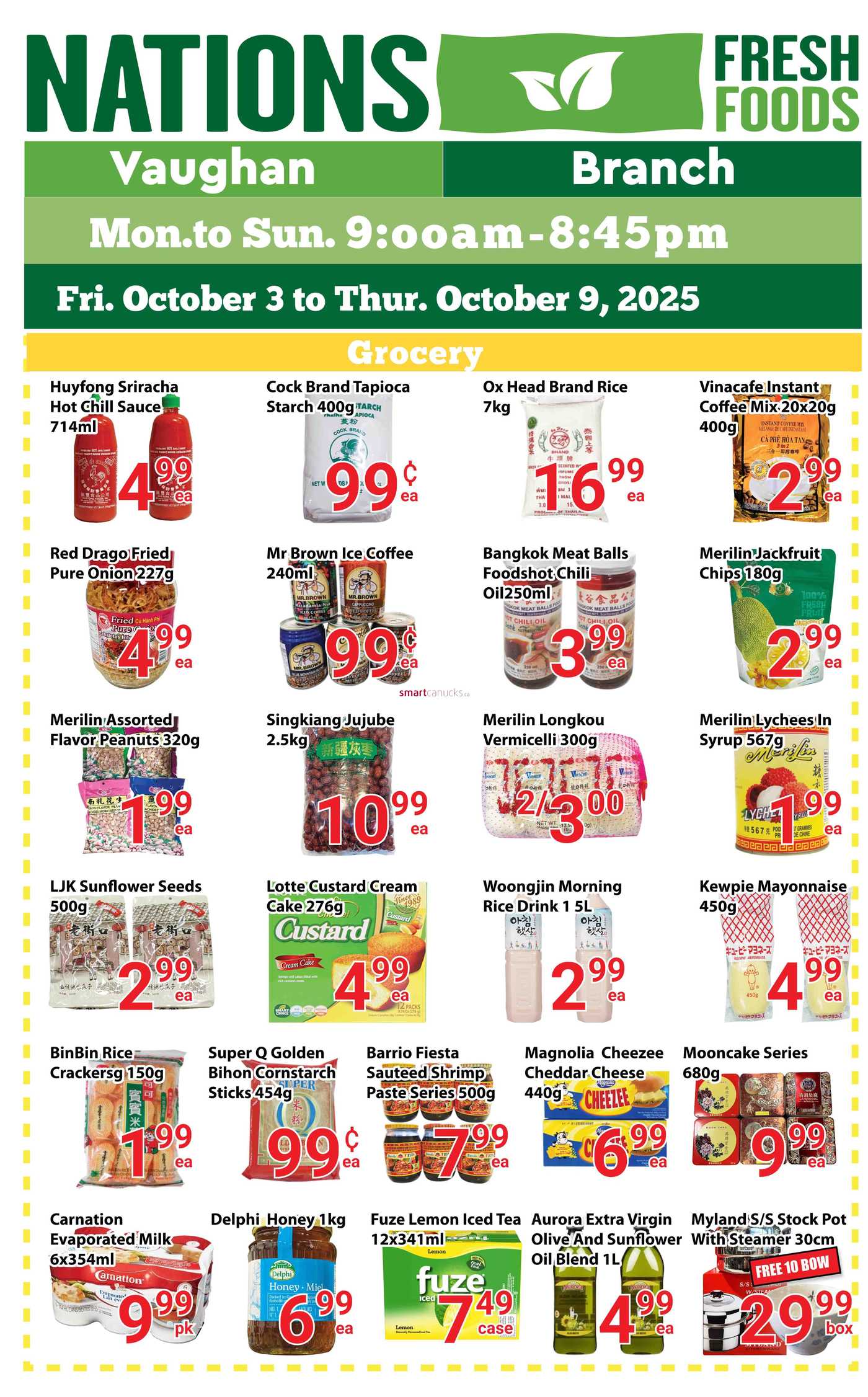Nations Fresh Foods (Vaughan) Flyer October 3 to 9