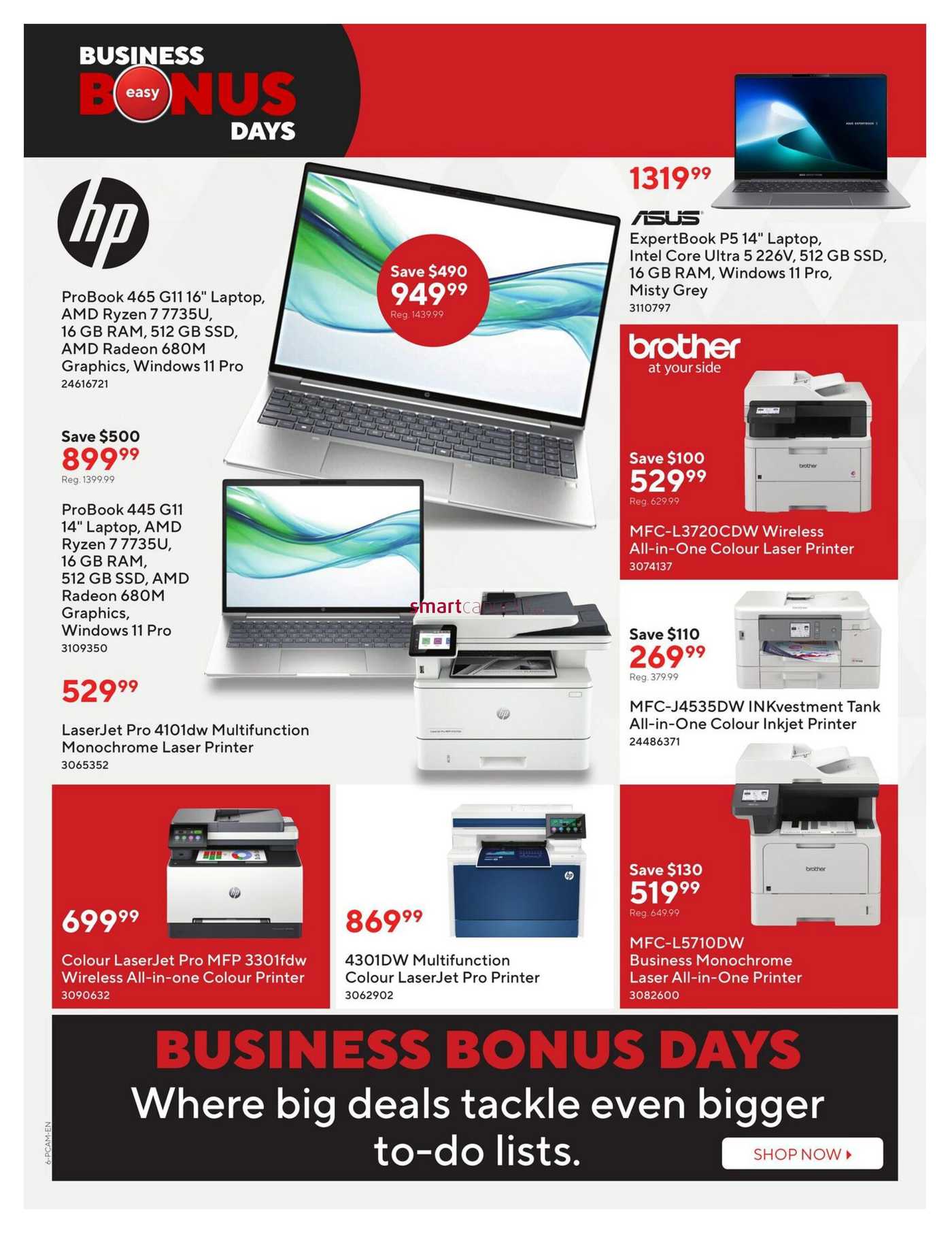 Staples Business Bonus Days Flyer October 3 to 16