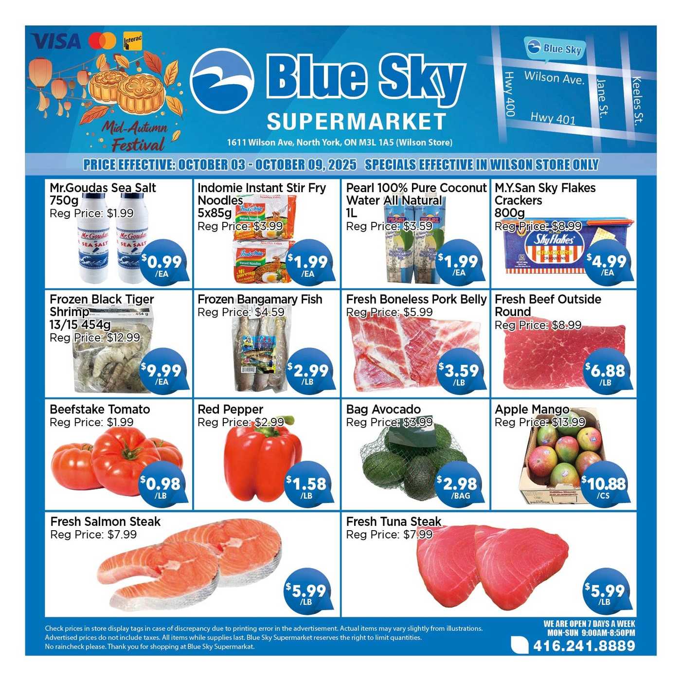 Blue Sky Supermarket (North York) Flyer October 3 to 9
