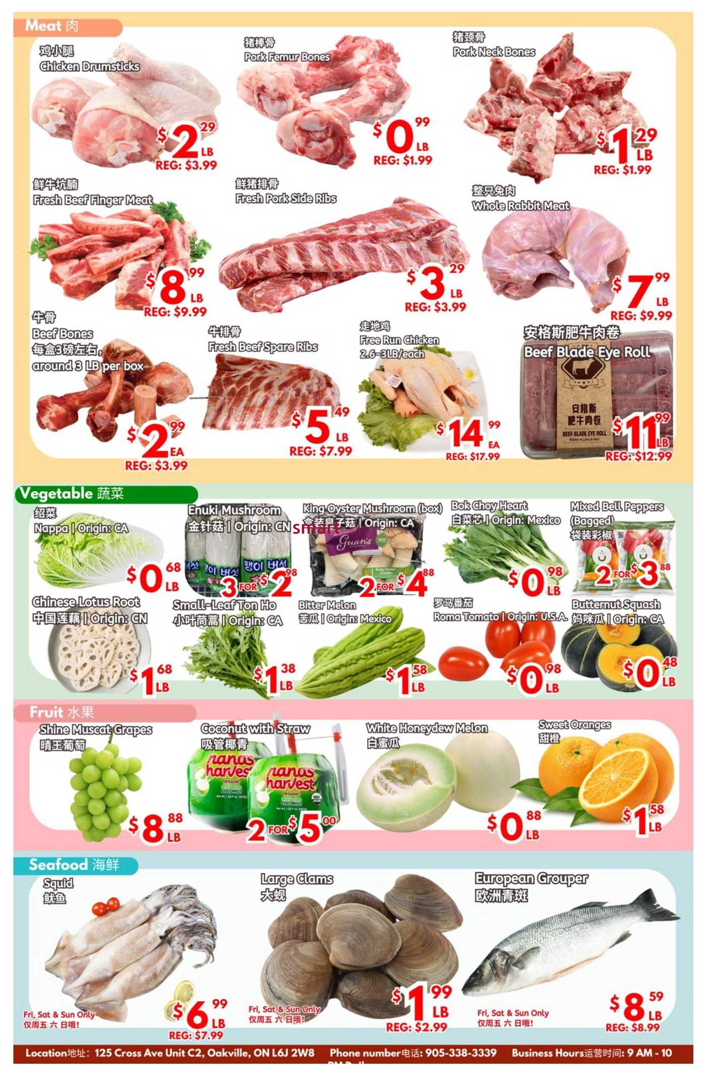 United Supermarket (Oakville) Flyer October 3 to 9