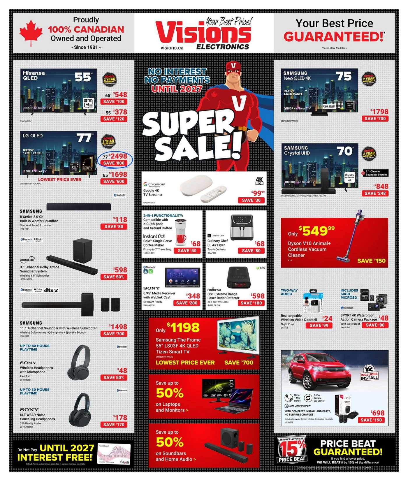 Visions Electronics Canada Flyers