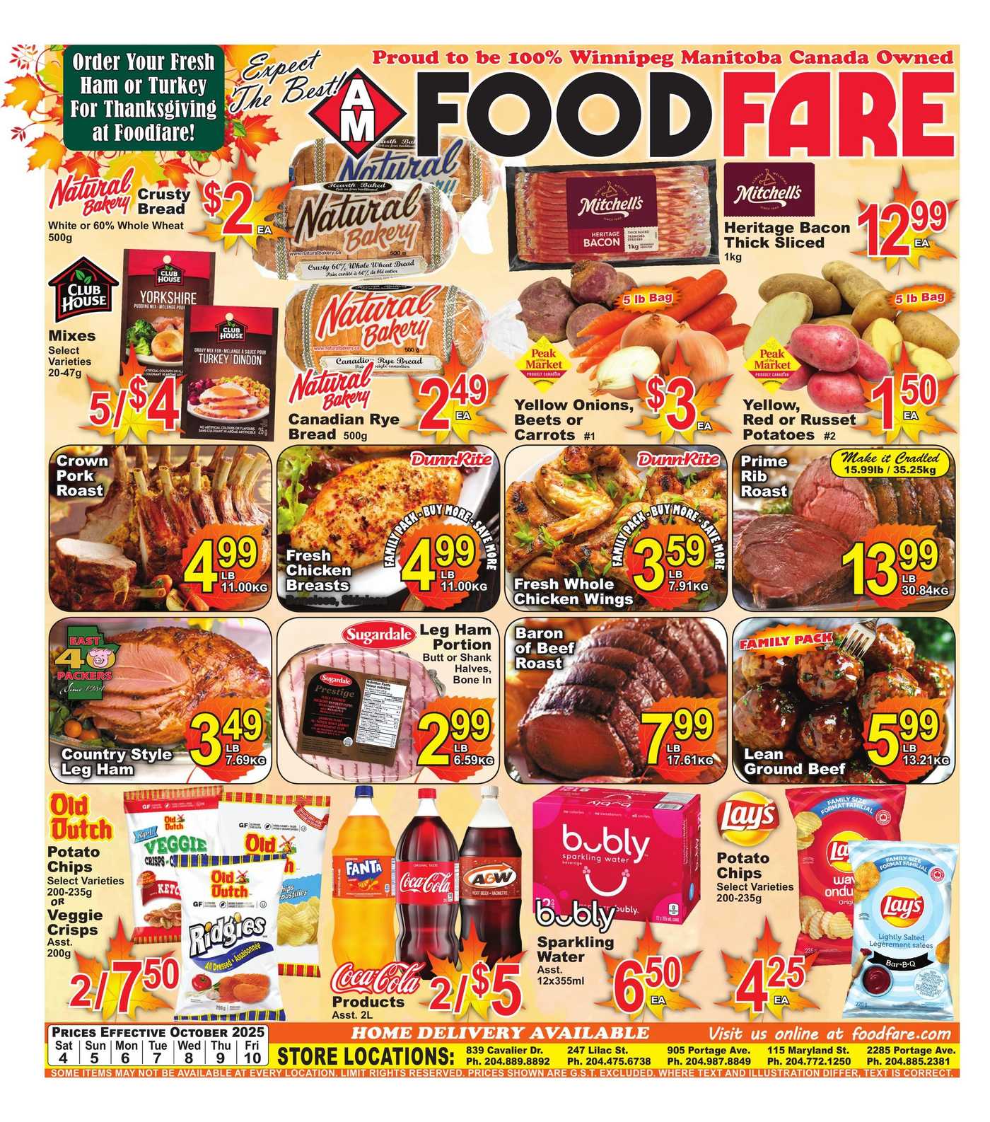 Food Fare Flyer October 4 to 10