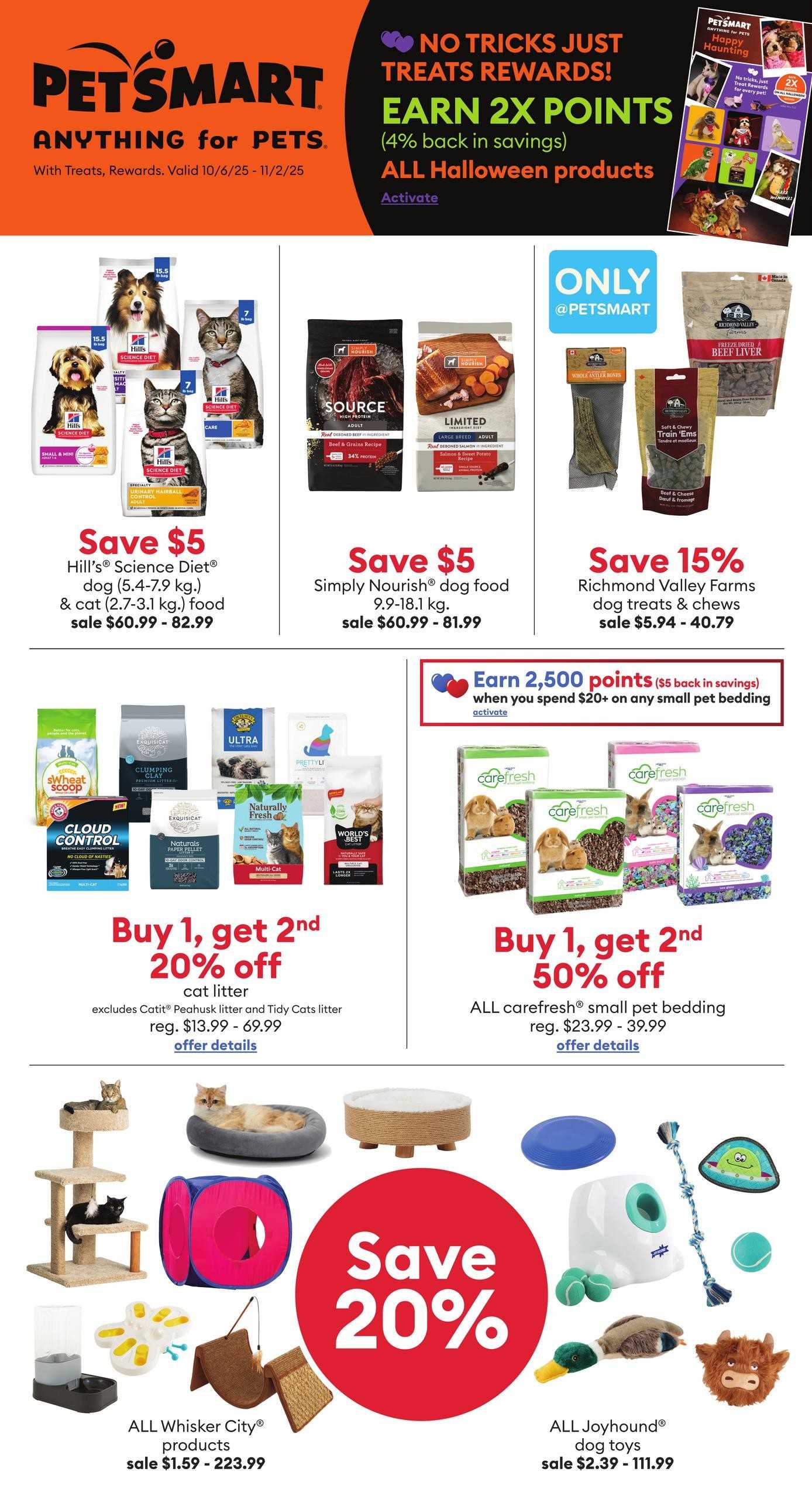 PetSmart Flyer October 6 to November 2