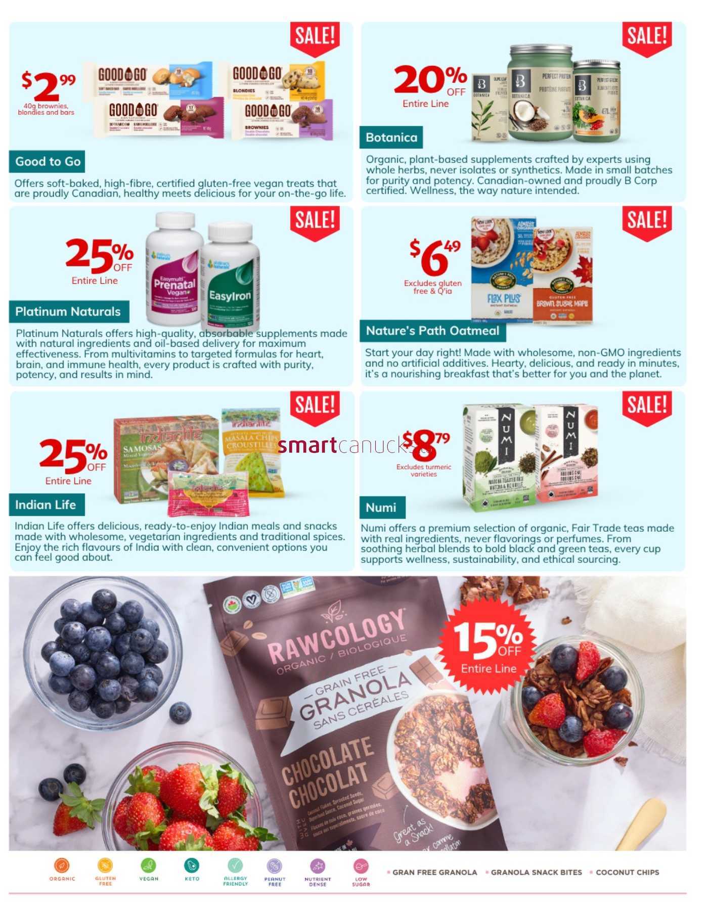 Natural Food Pantry Flyer October 1 to 31
