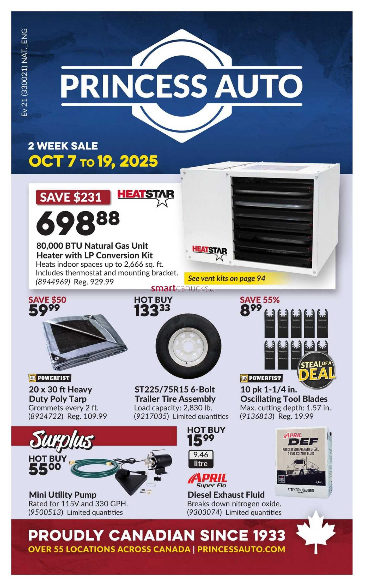 Princess Auto Flyer October 7 to 19