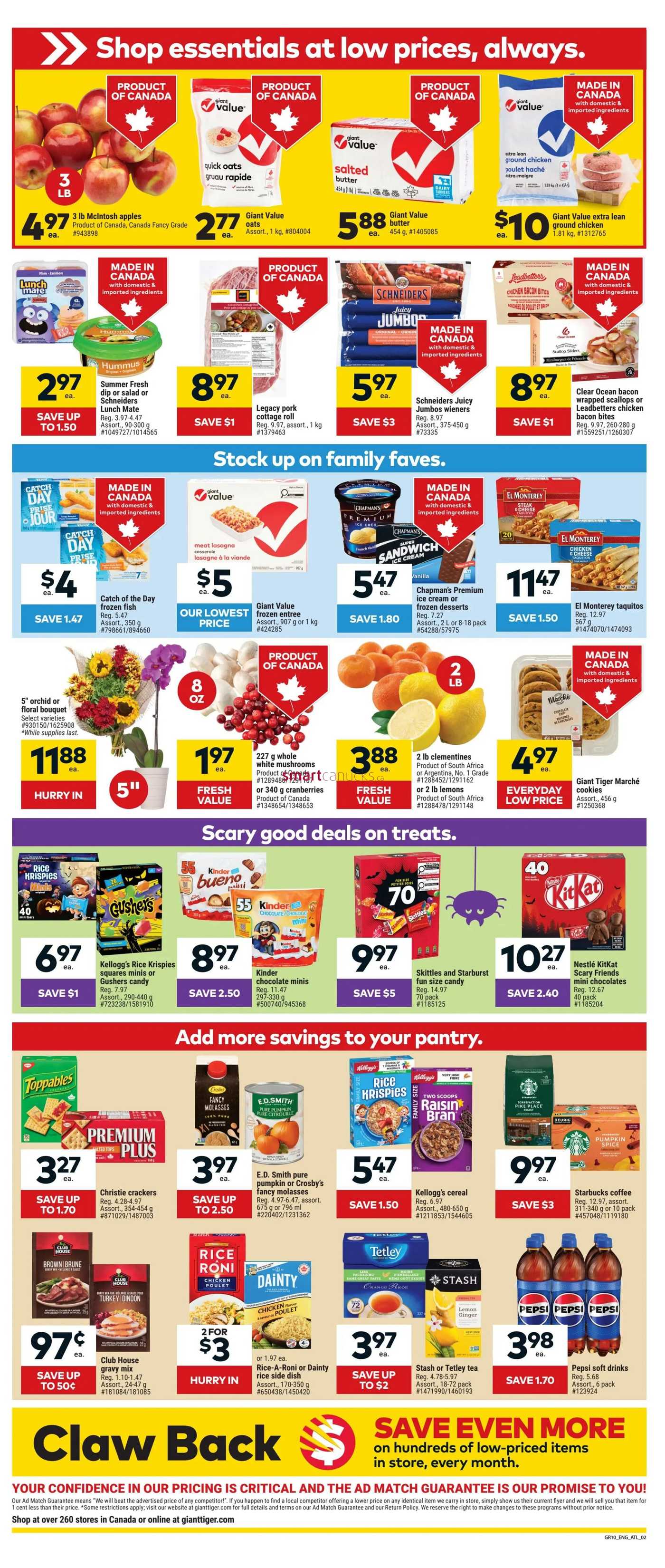 Giant Tiger (Atlantic) Flyer October 8 to 14