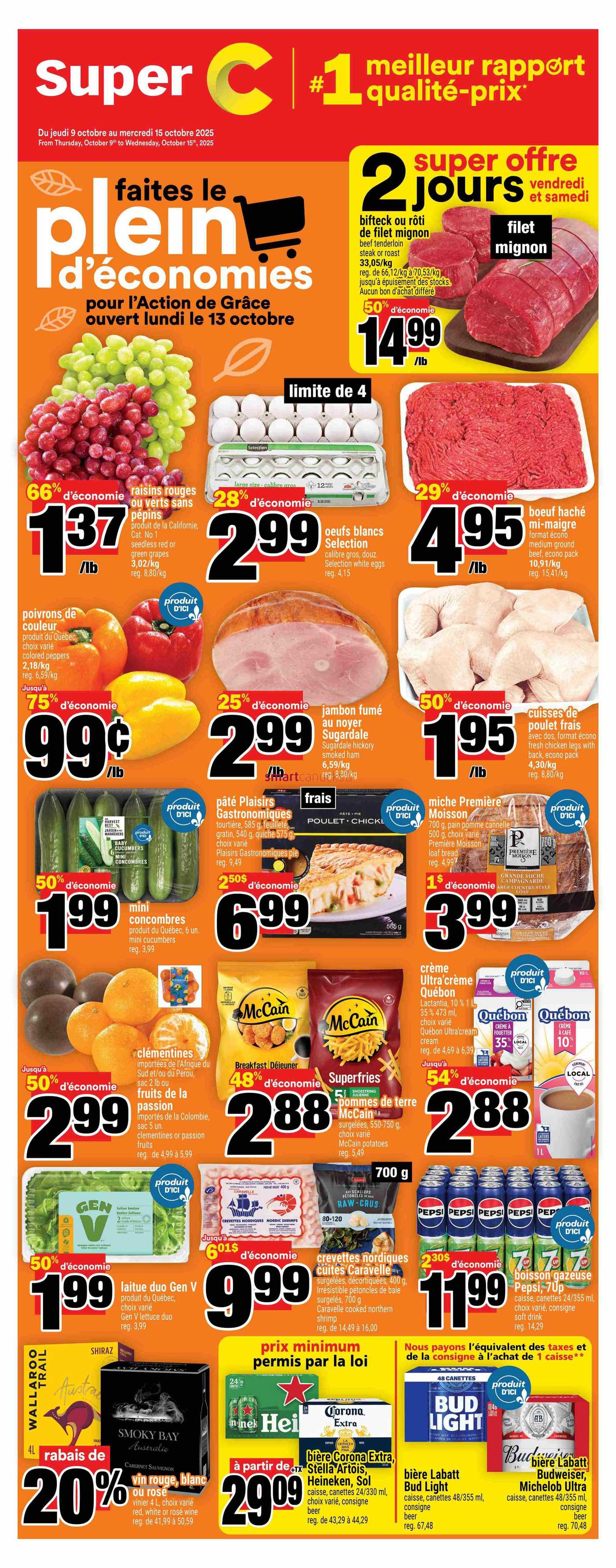 Super C Flyer October 9 to 15