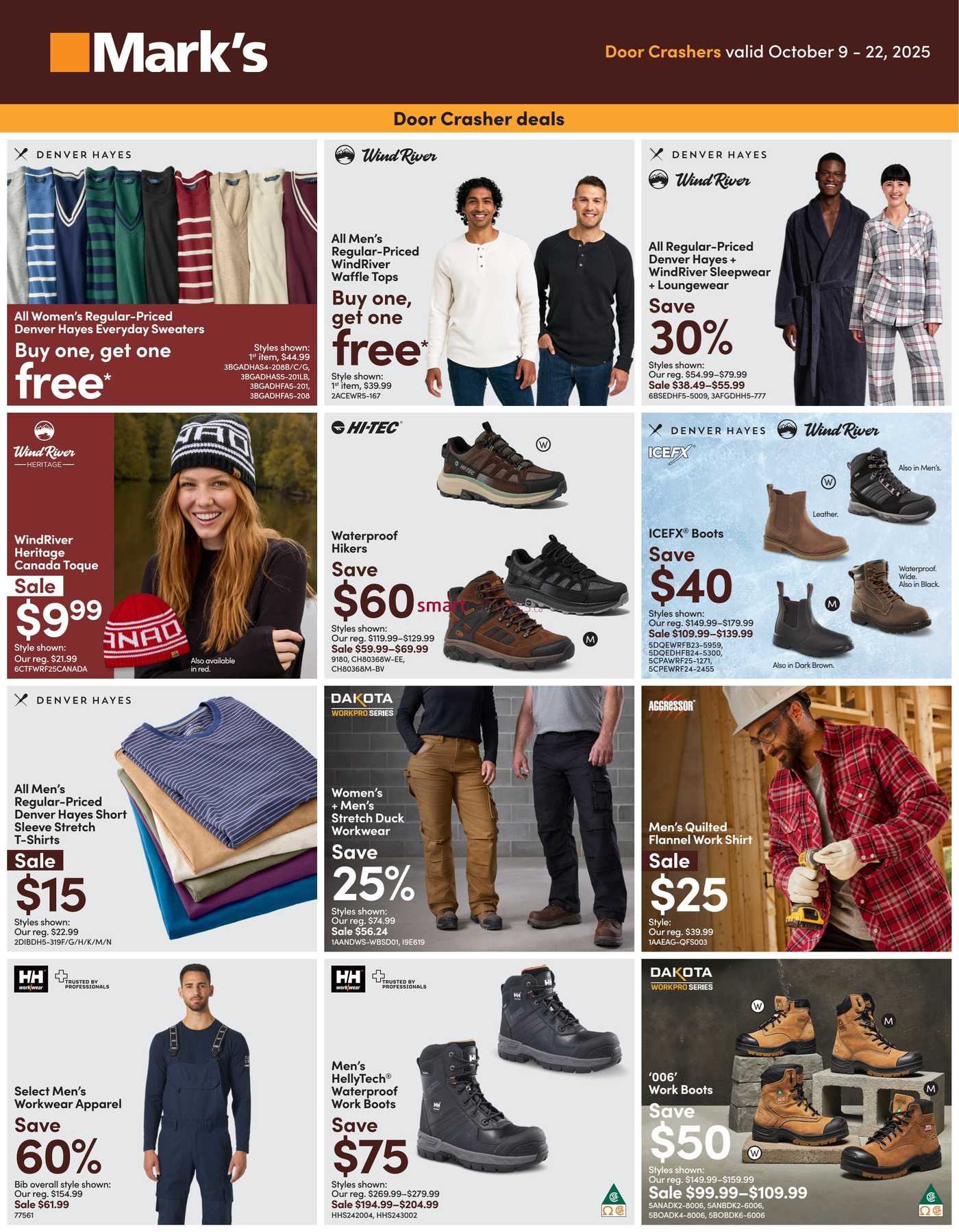 Mark's Flyer October 9 to 15
