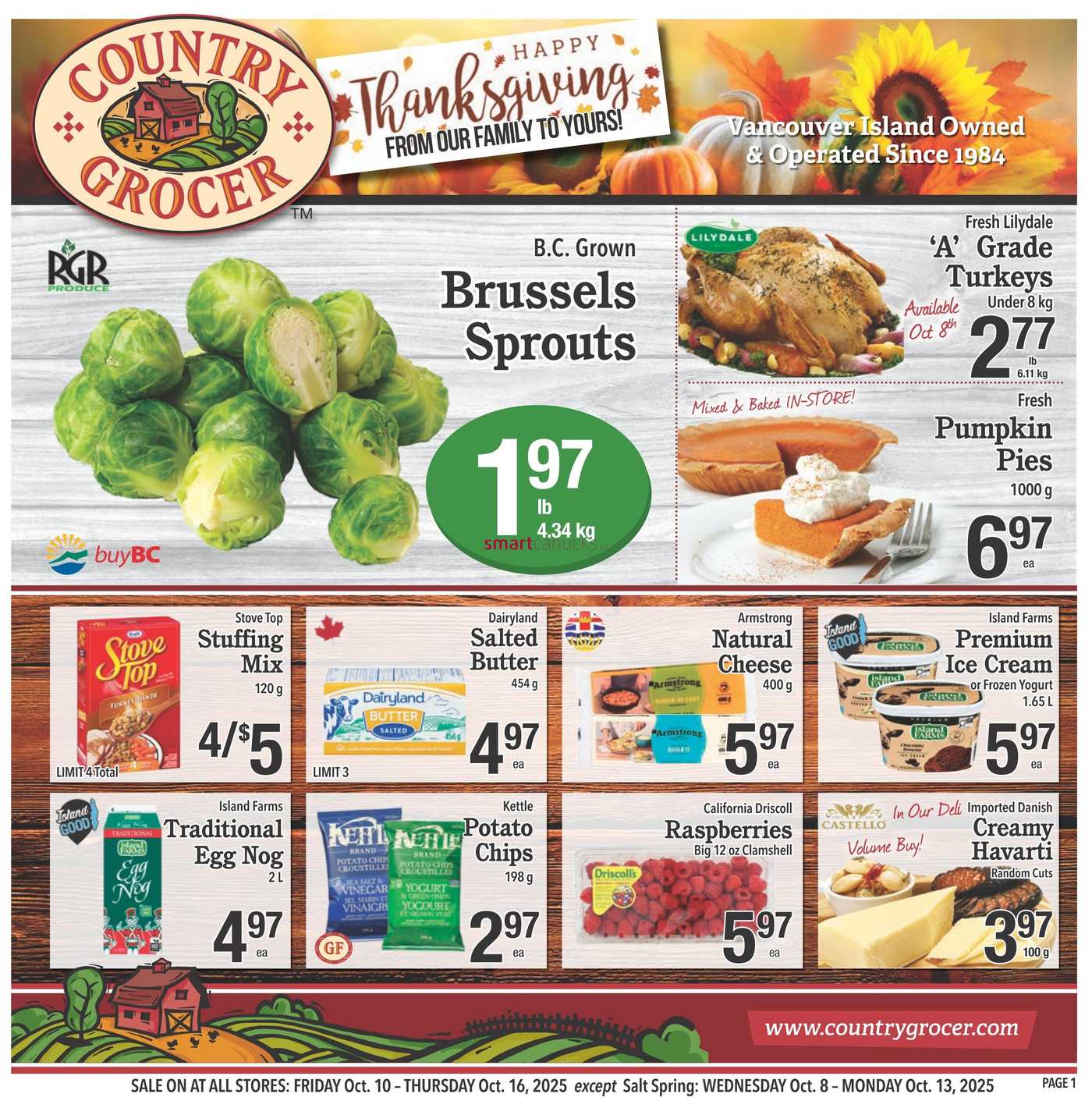 Country Grocer Flyer October 10 to 16