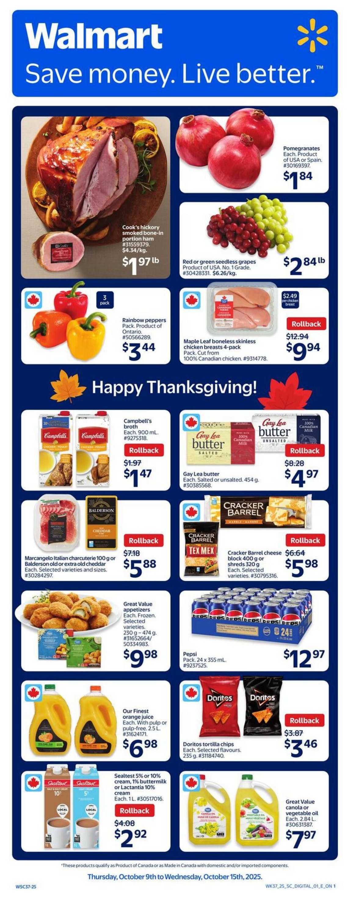 Walmart (ON) Flyer October 9 to 15