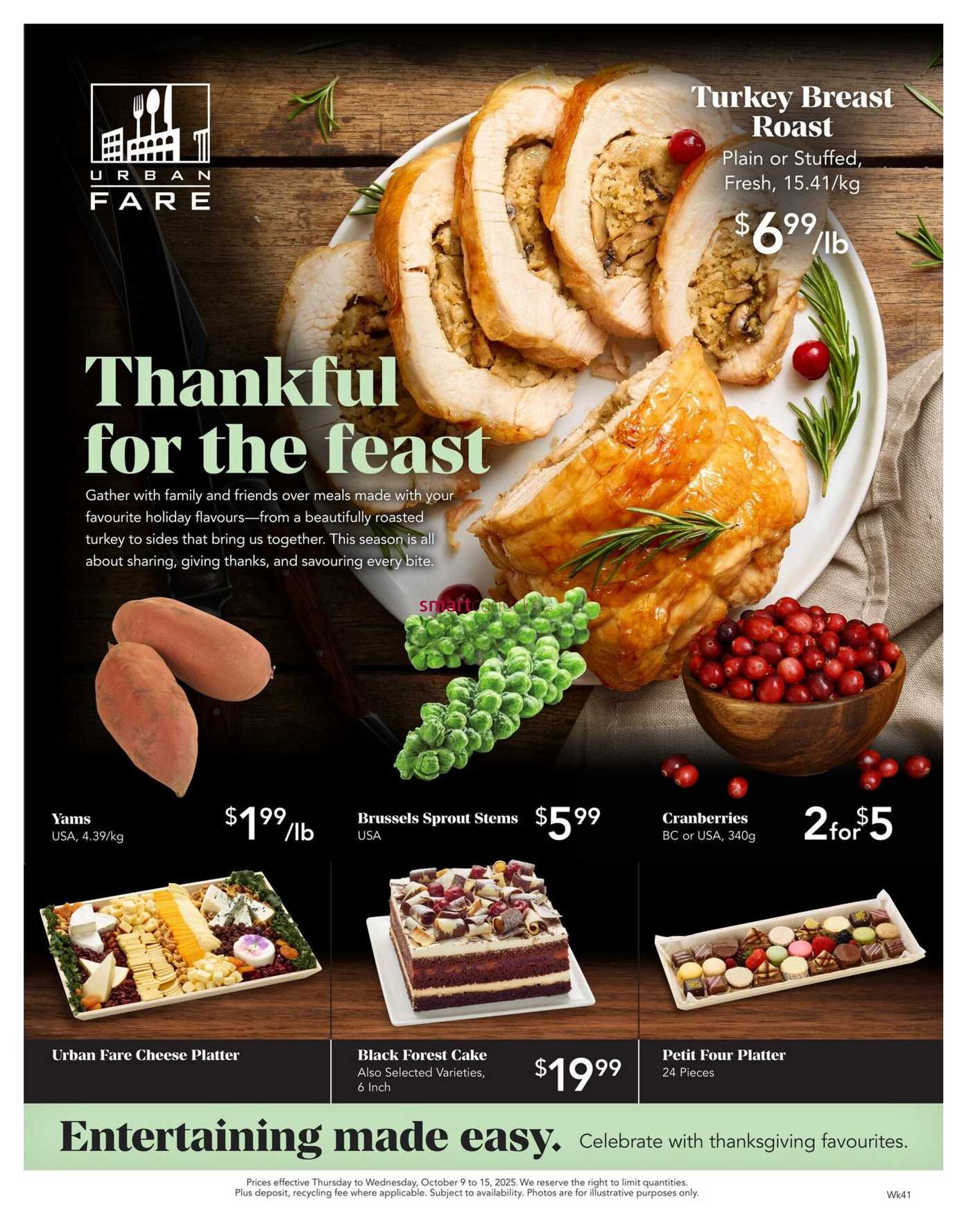 Urban Fare Flyer October 9 to 15