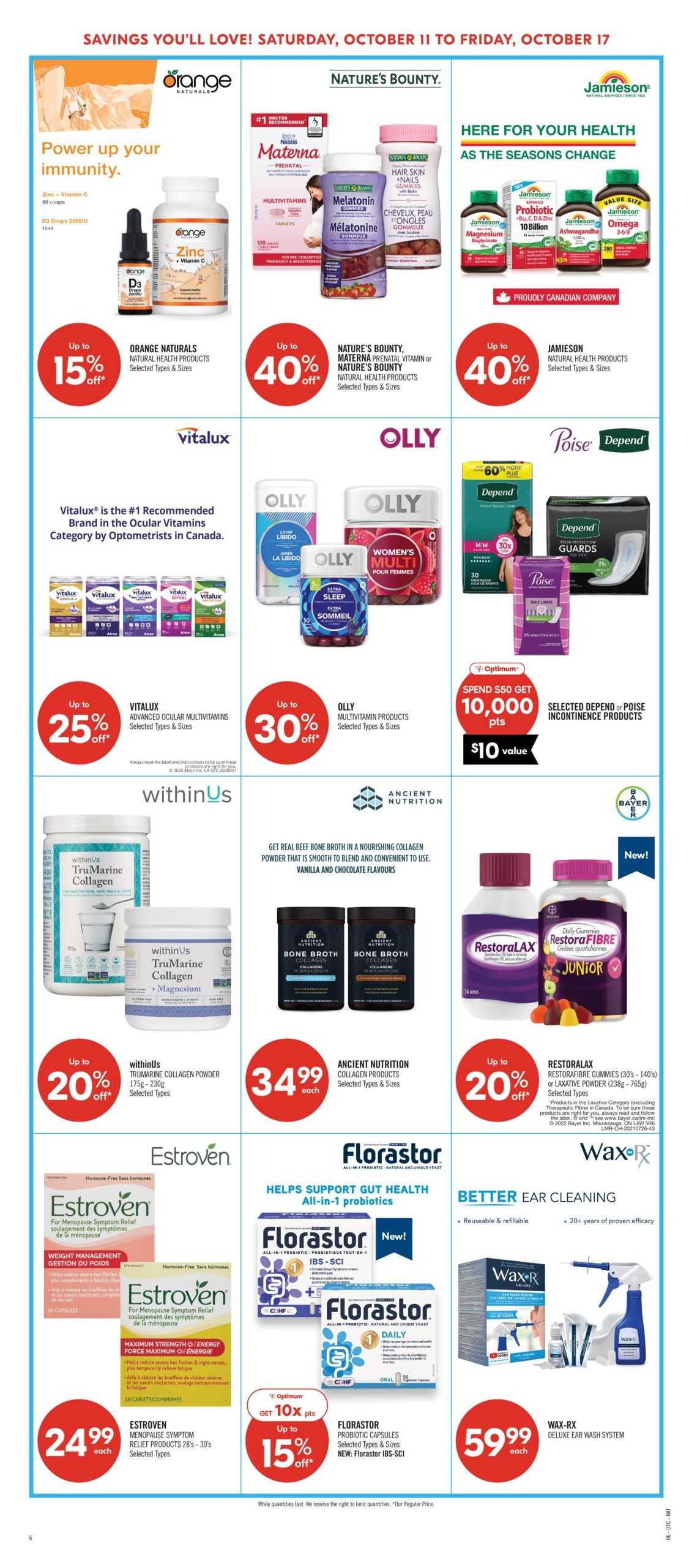 Shoppers Drug Mart (ON) Flyer October 11 to 17