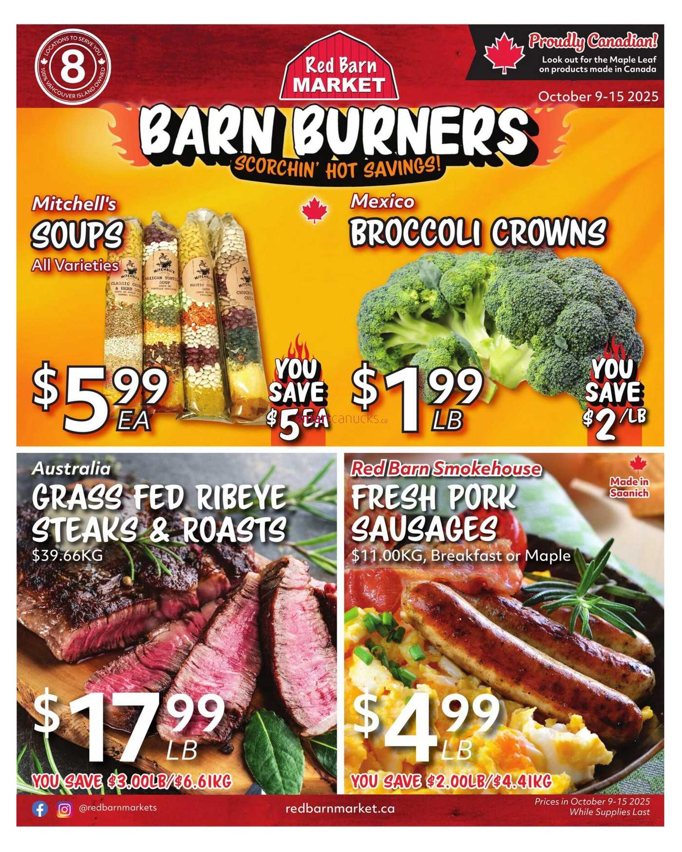 Red Barn Market Flyer October 9 to 15