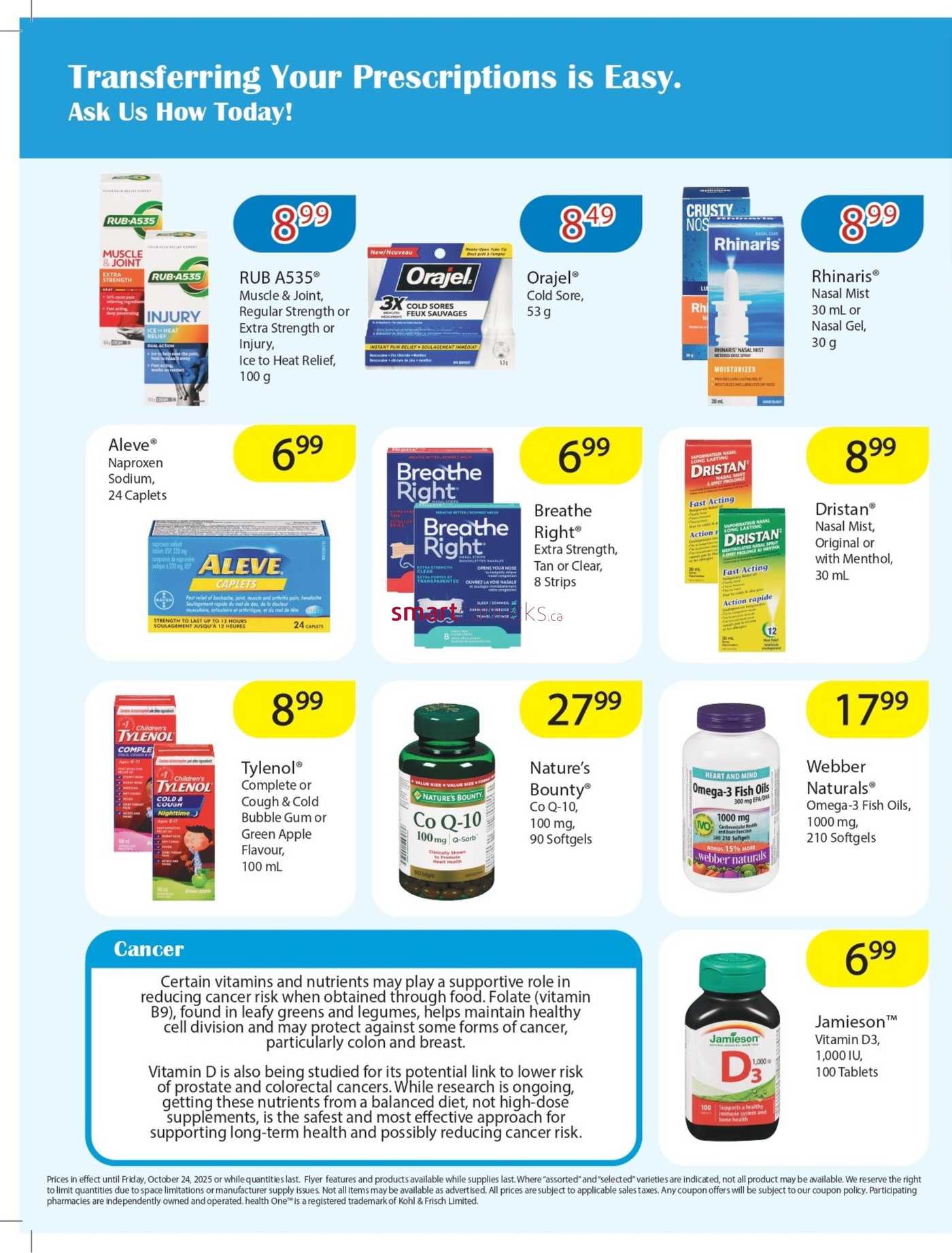 Drug Town Pharmacy Flyer October 3 to 24