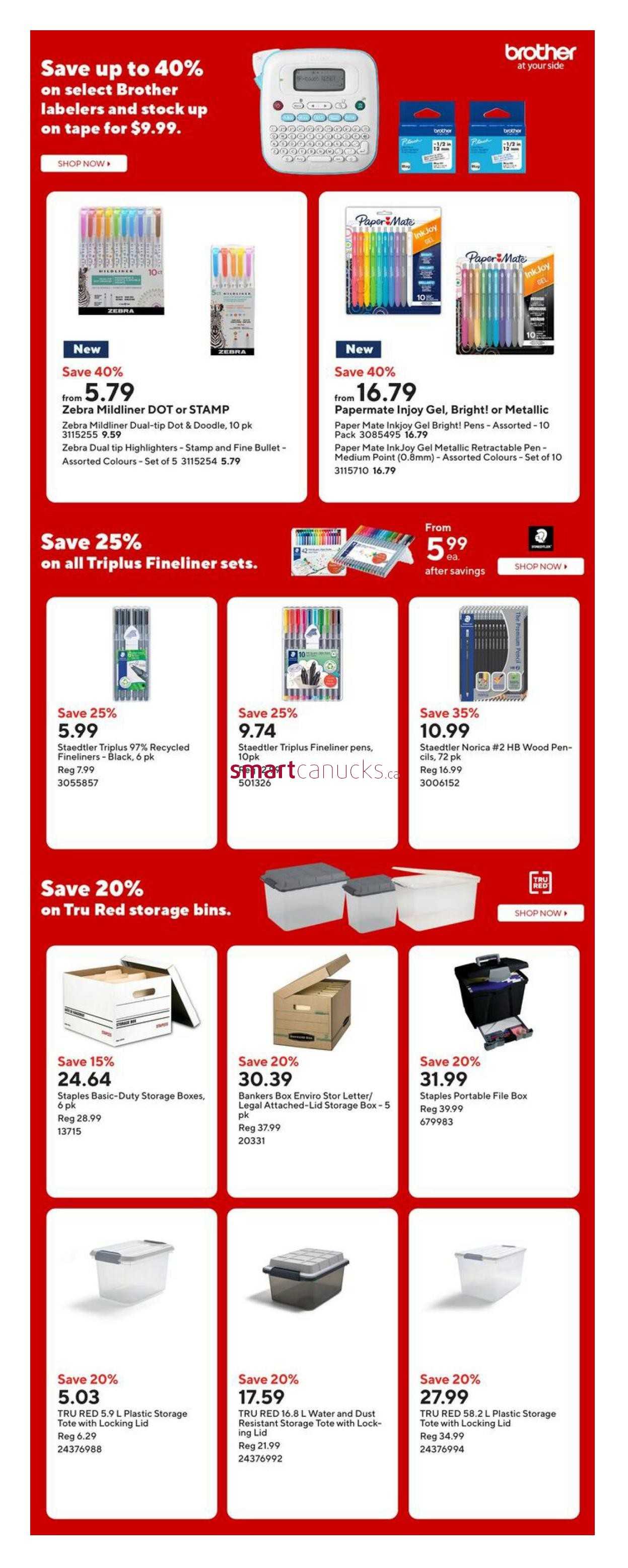 Staples Flyer October 10 to 16