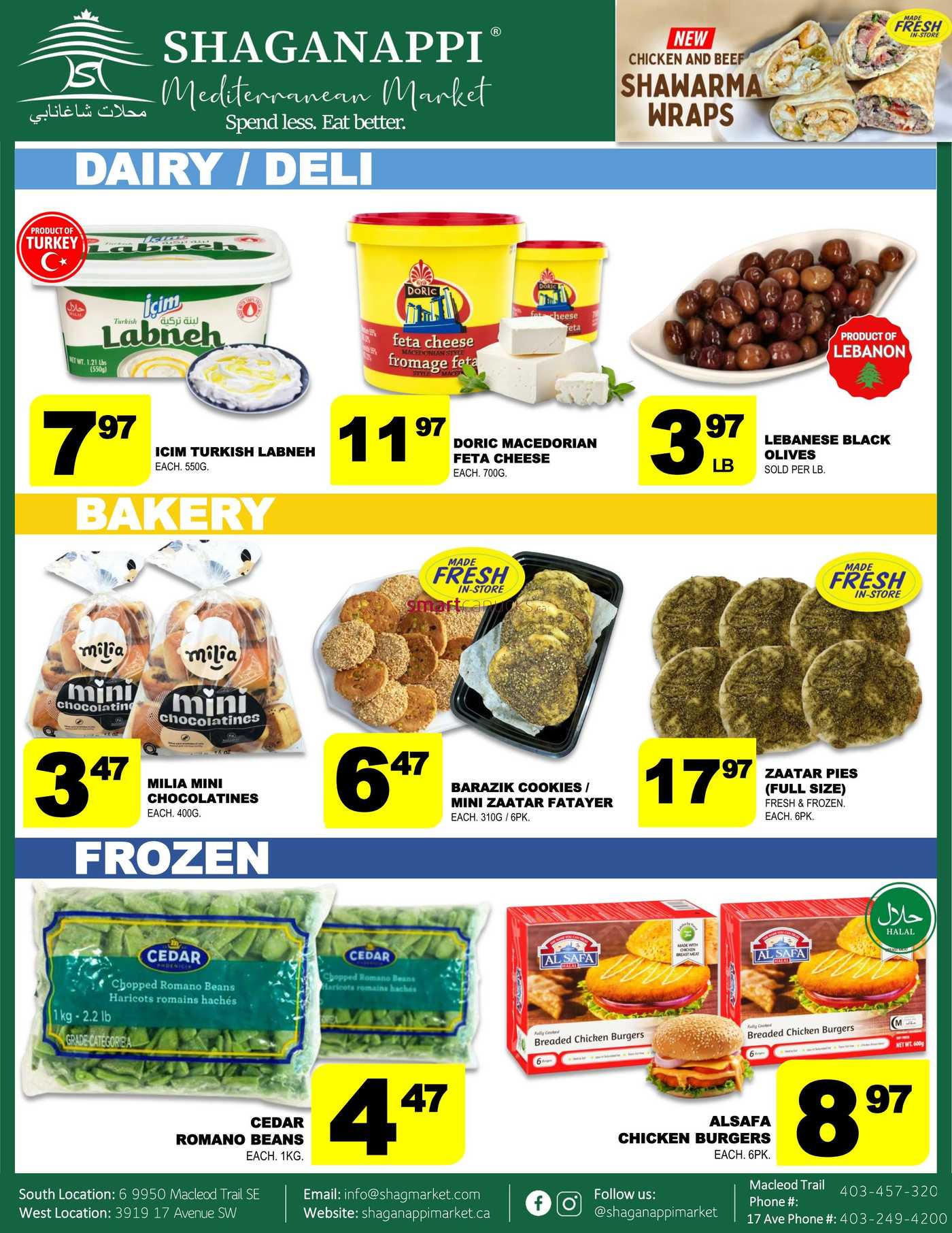 Shaganappi Mediterranean Market Flyer October 9 to 15