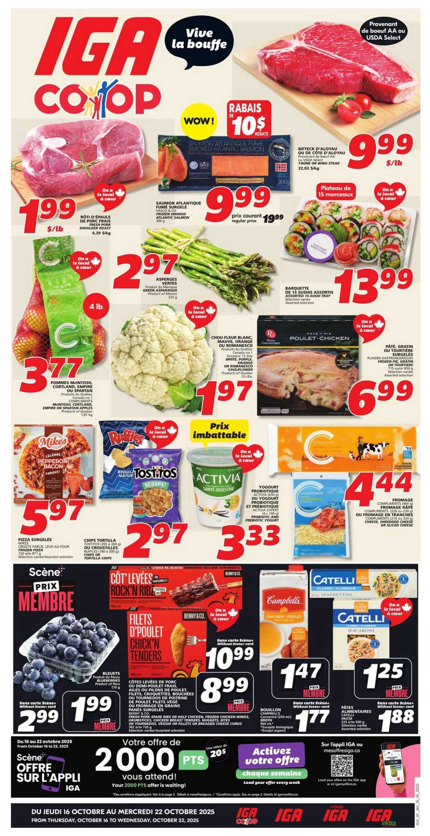 IGA (NB) Flyer October 16 to 22