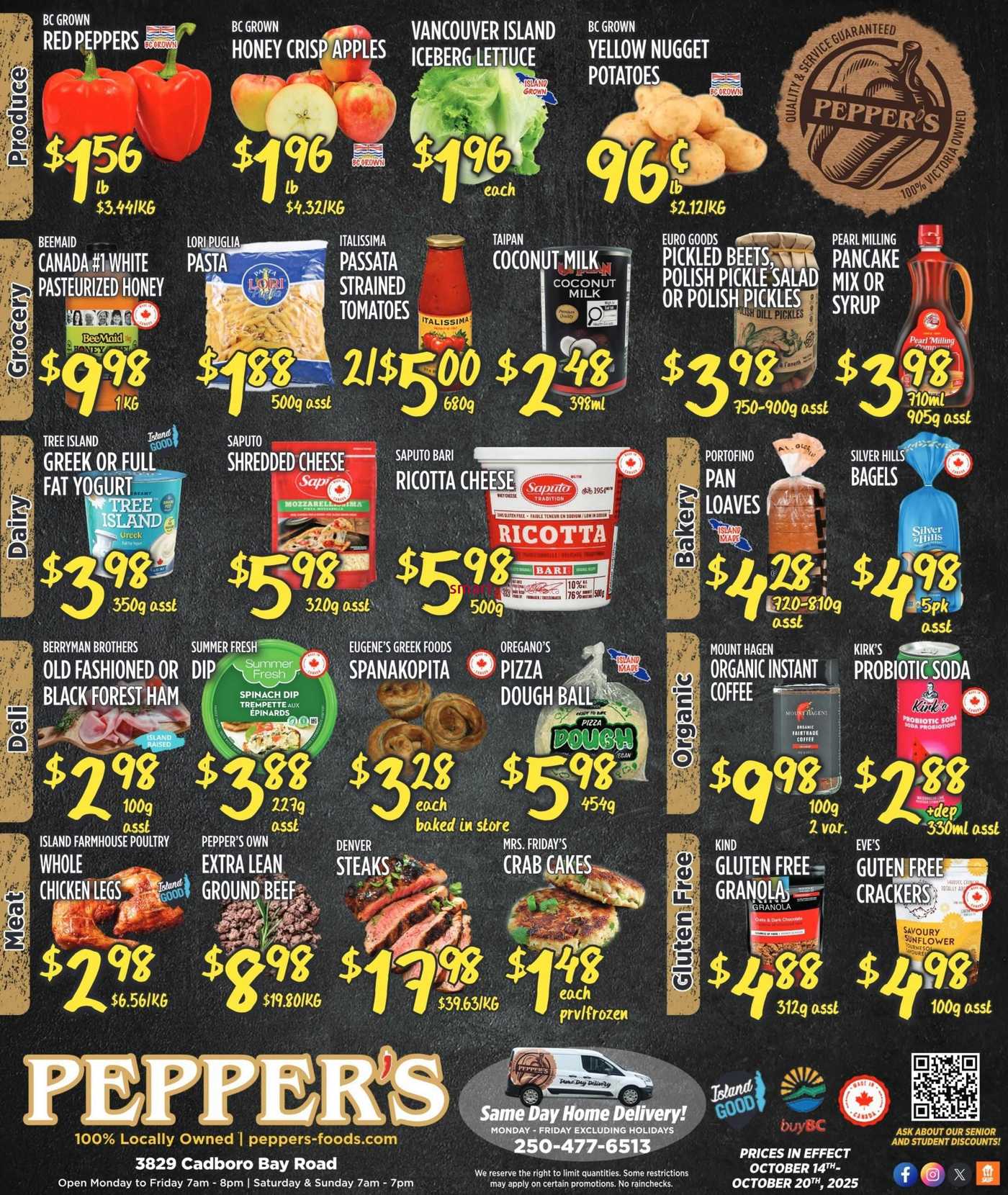 Pepper's Foods Flyer October 14 to 20