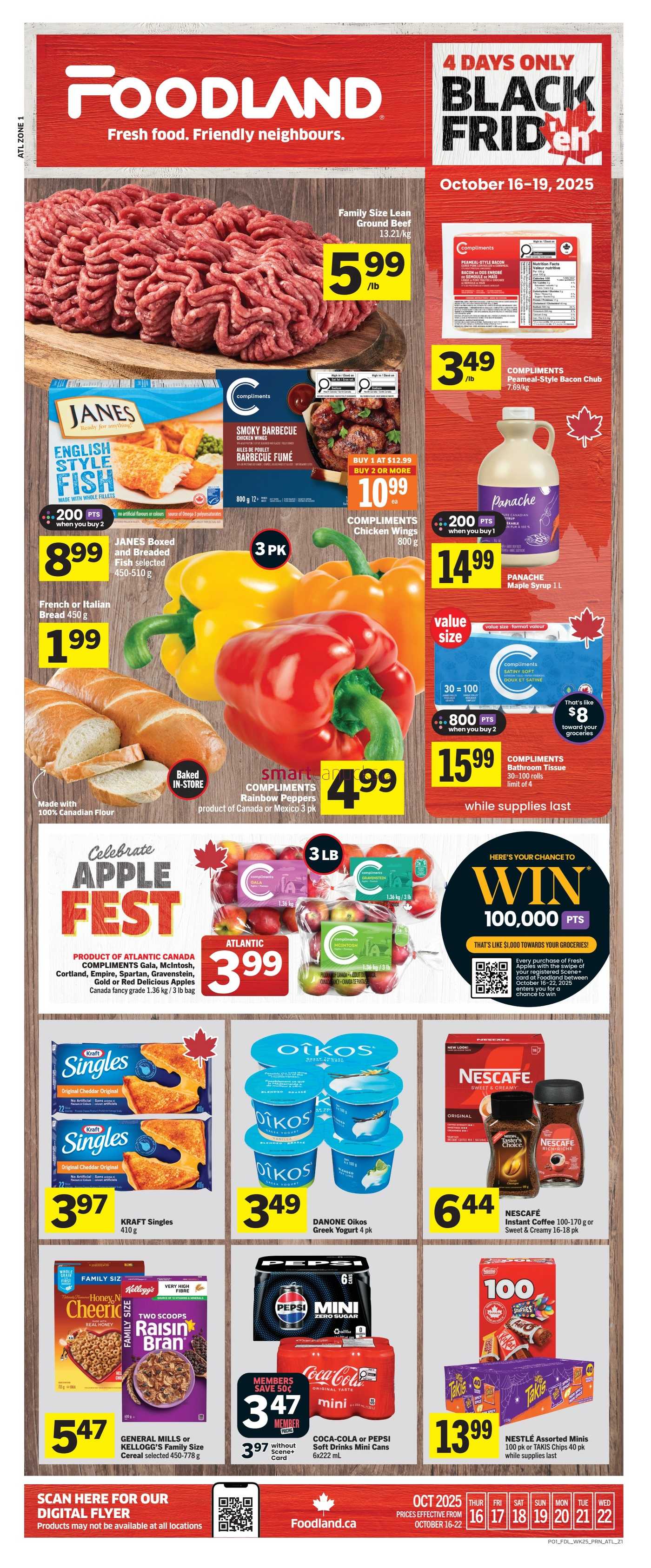 Foodland (Atlantic) Flyer October 16 to 22