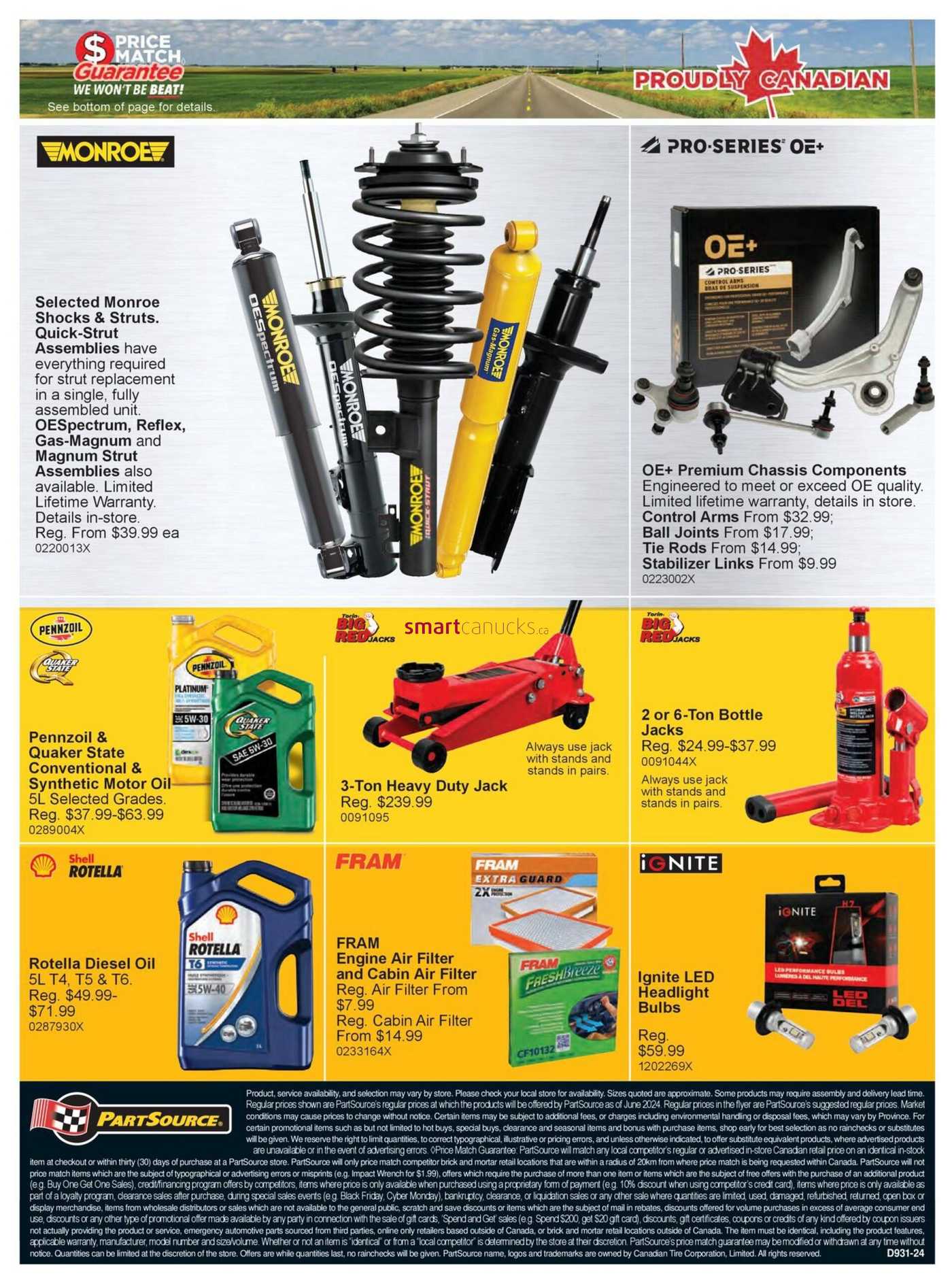 PartSource Flyer October 16 to 22