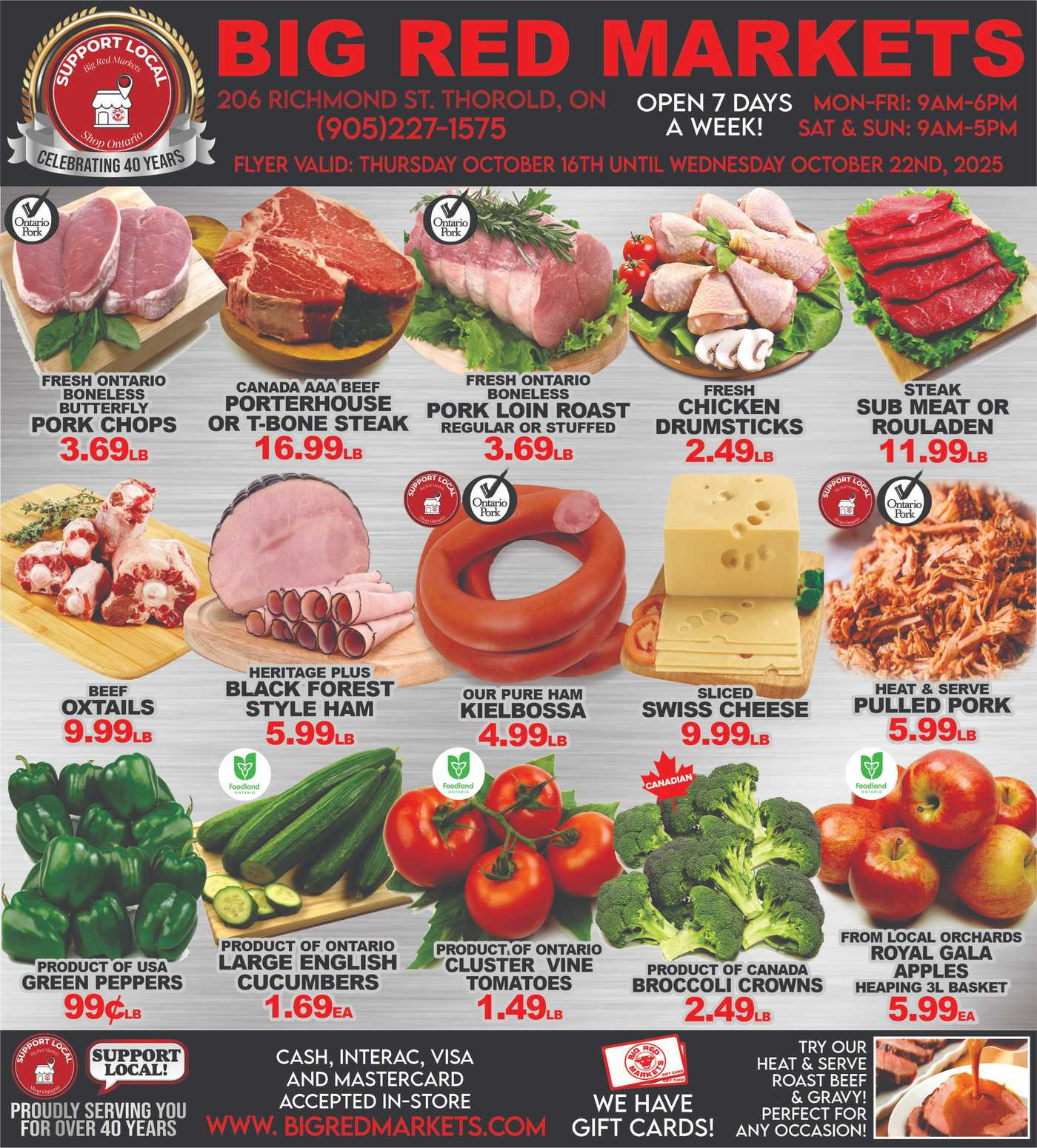 Big Red Markets Flyer October 16 to 22