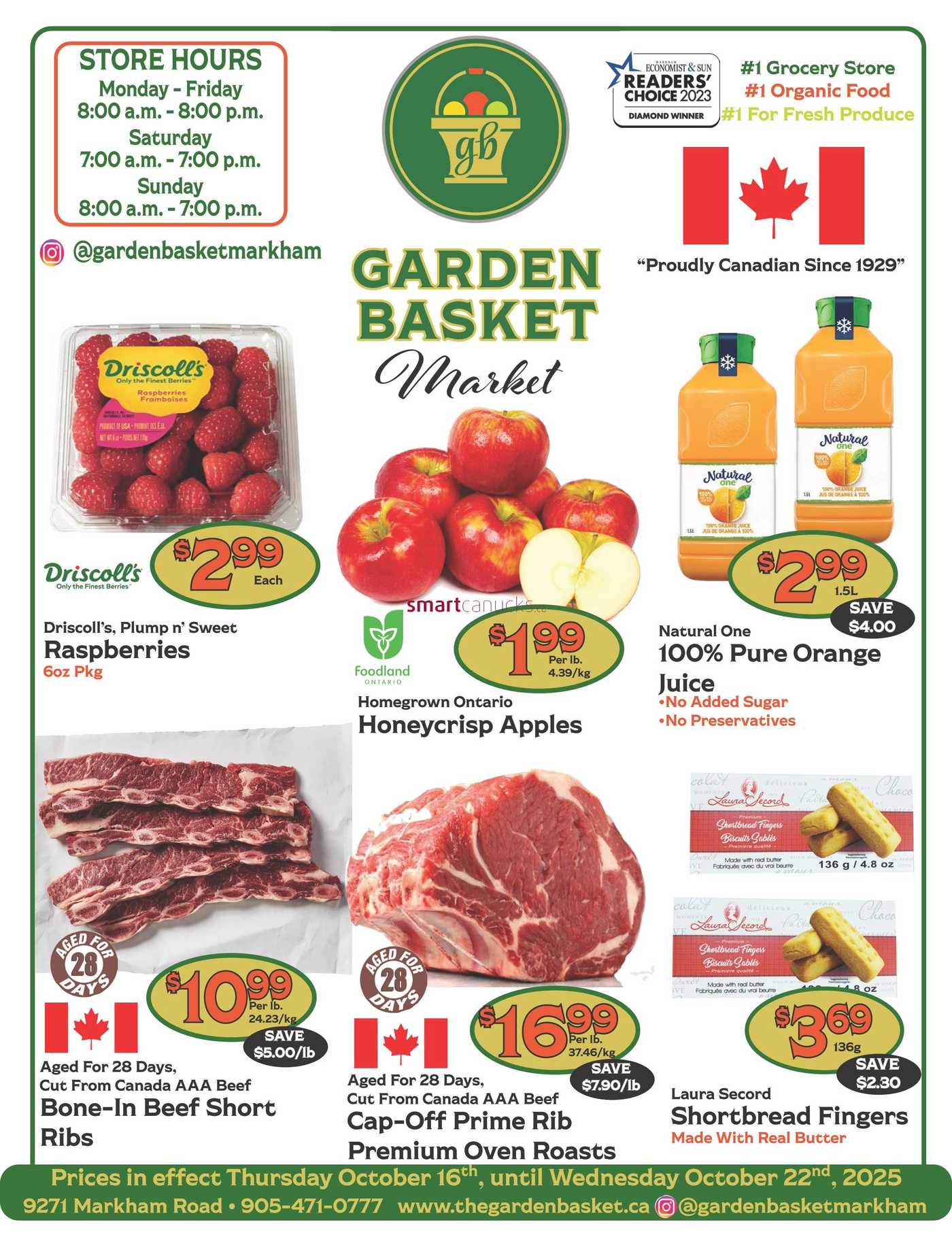 The Garden Basket Flyer October 16 to 22