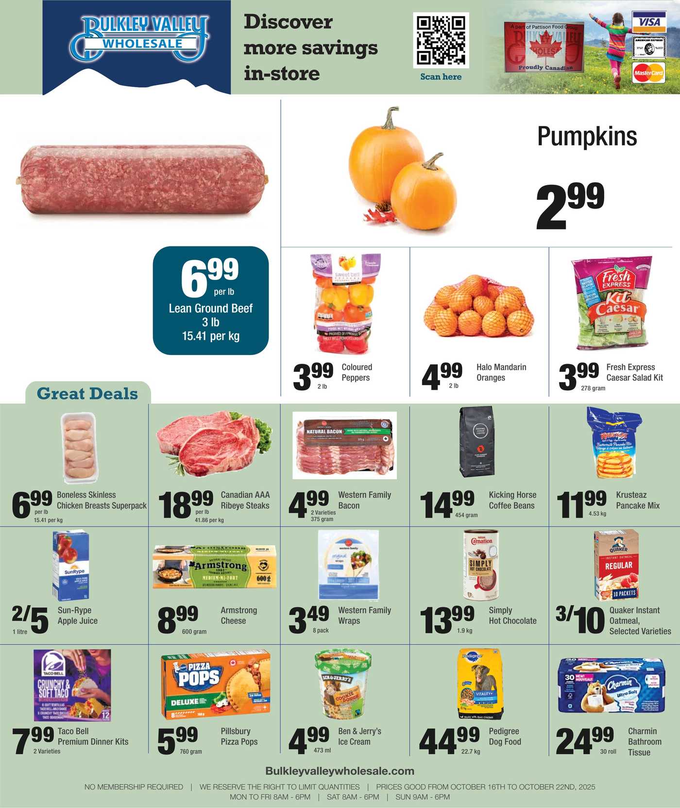 Bulkley Valley Wholesale Flyer October 16 to 22