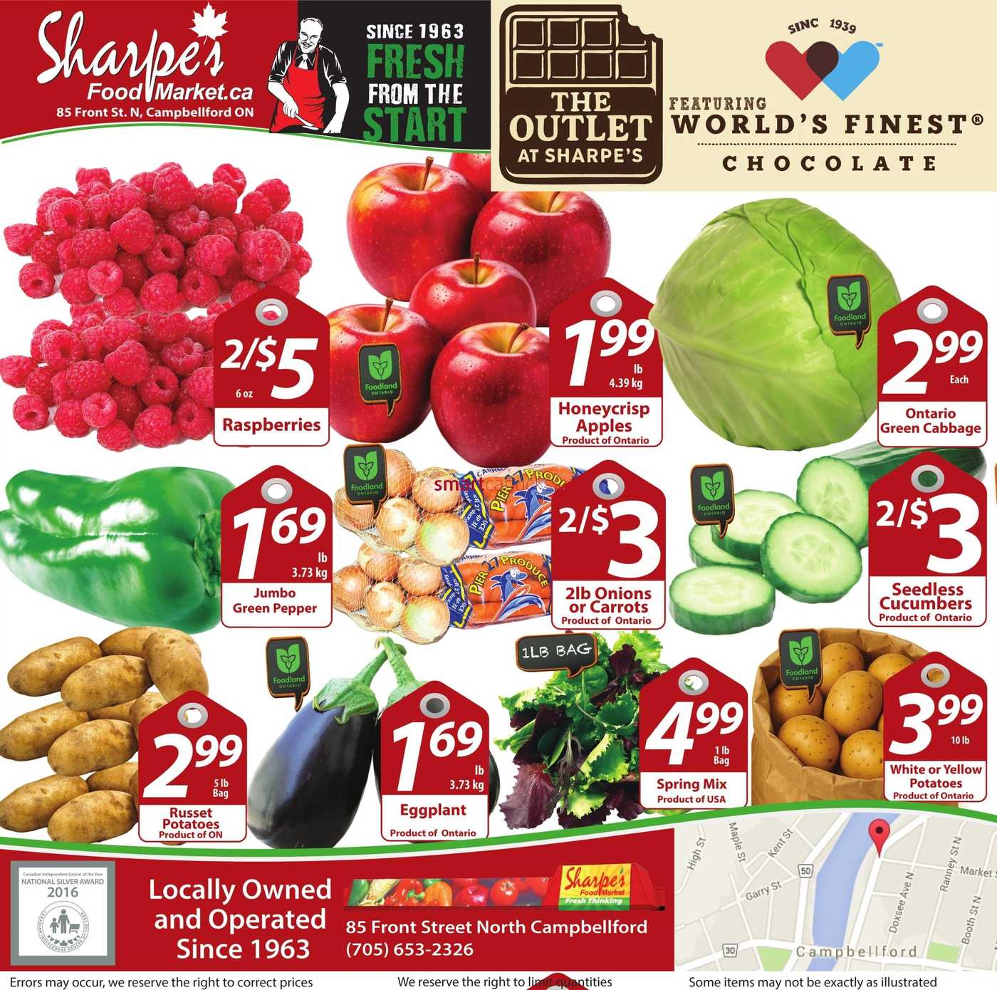 Sharpe's Food Market Flyer October 16 to 22