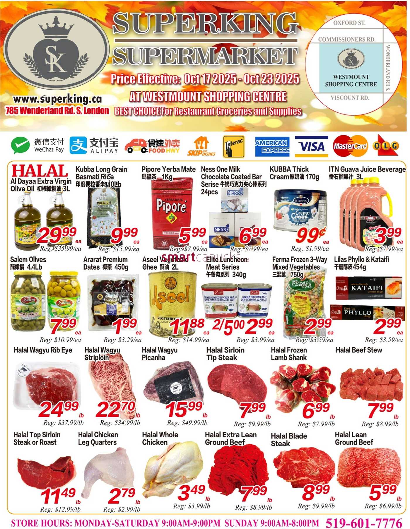 Superking Supermarket (London) Flyer October 17 to 23