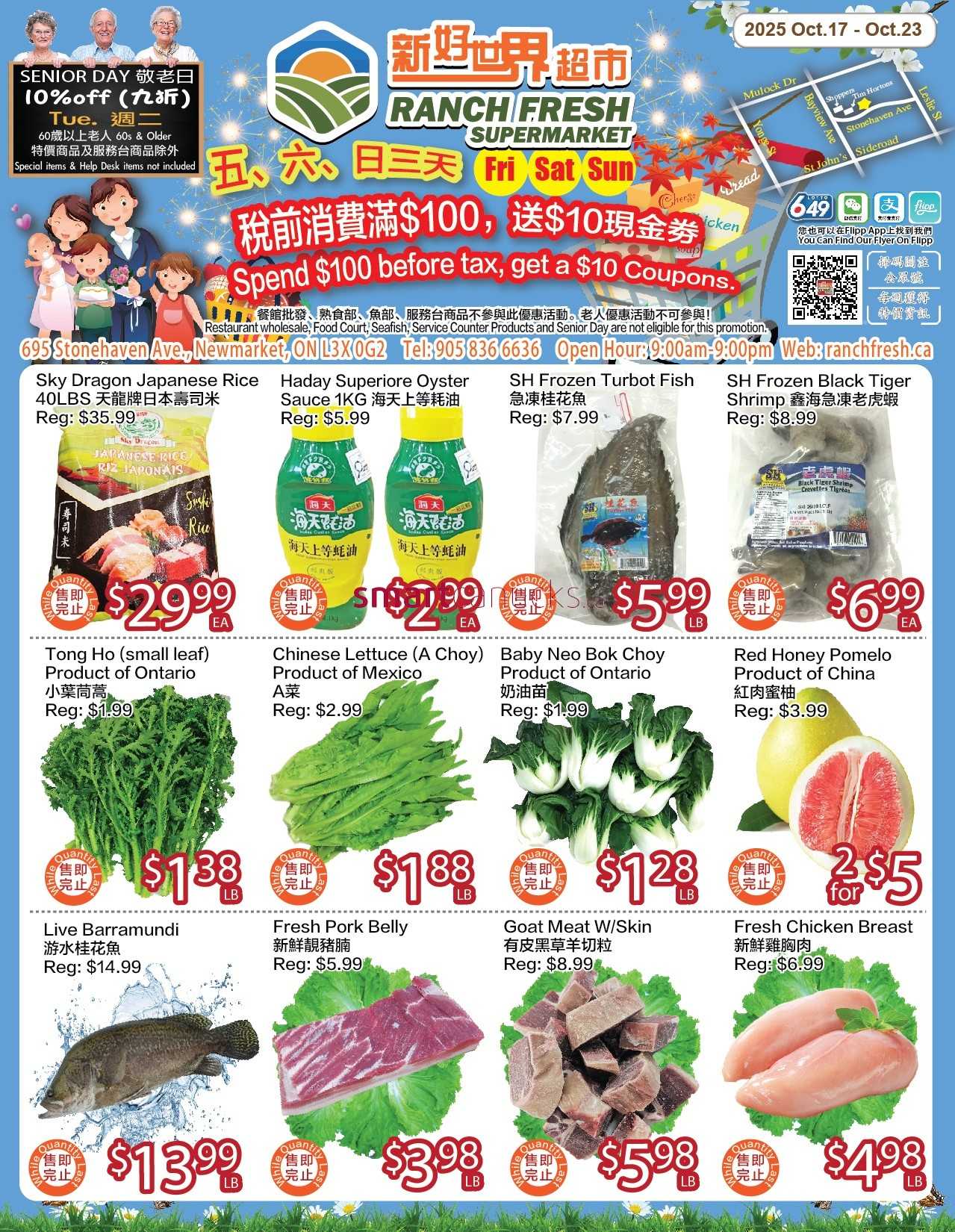 Ranch Fresh Supermarket Flyer October 17 to 23