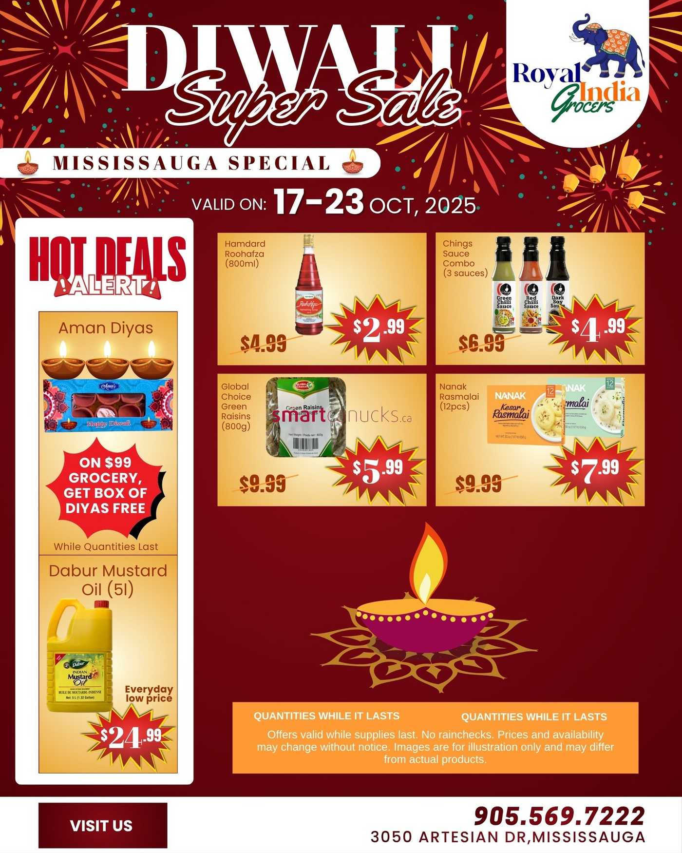 Royal India Grocers Flyer October 17 to 23