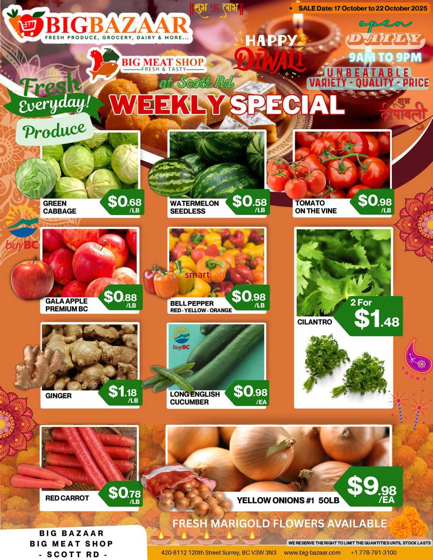 Big Bazaar Canada Flyer October 17 to 22