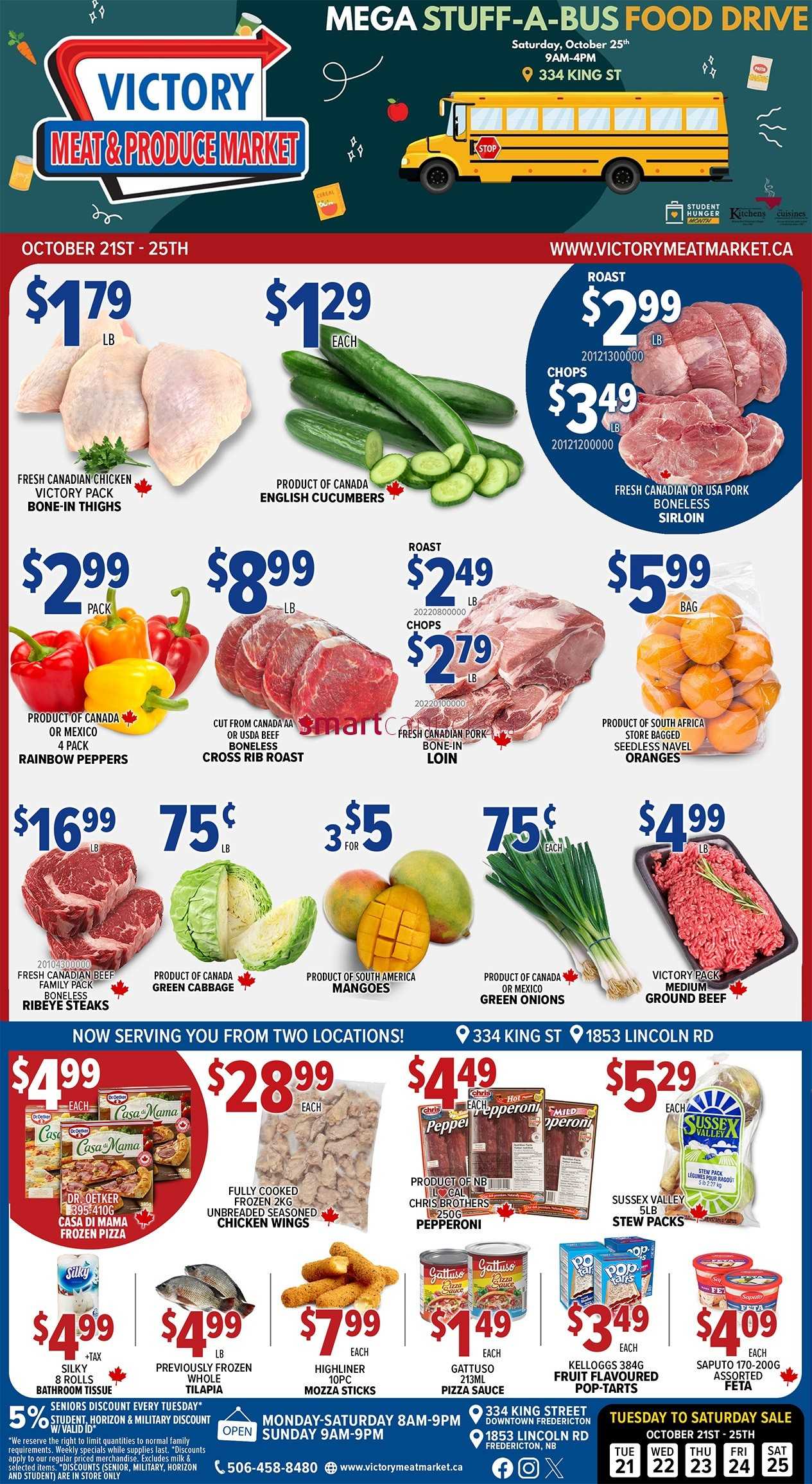 Victory Meat Market Flyer October 21 to 25
