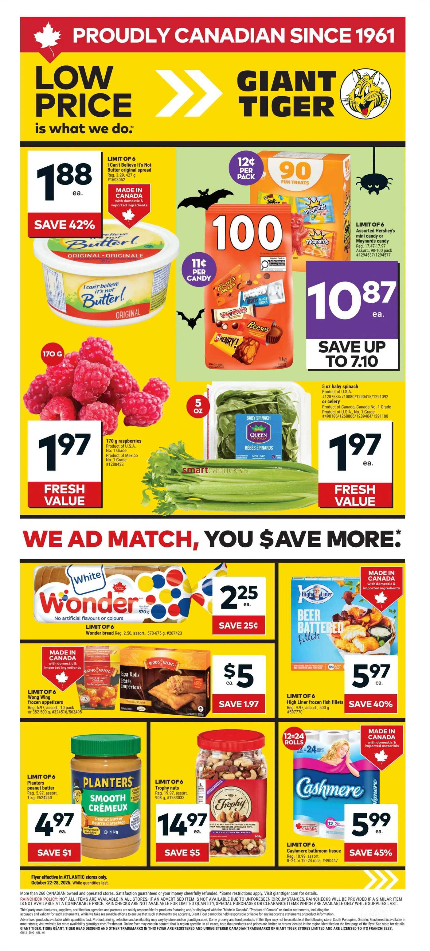 Giant Tiger (Atlantic) Flyer October 22 to 28