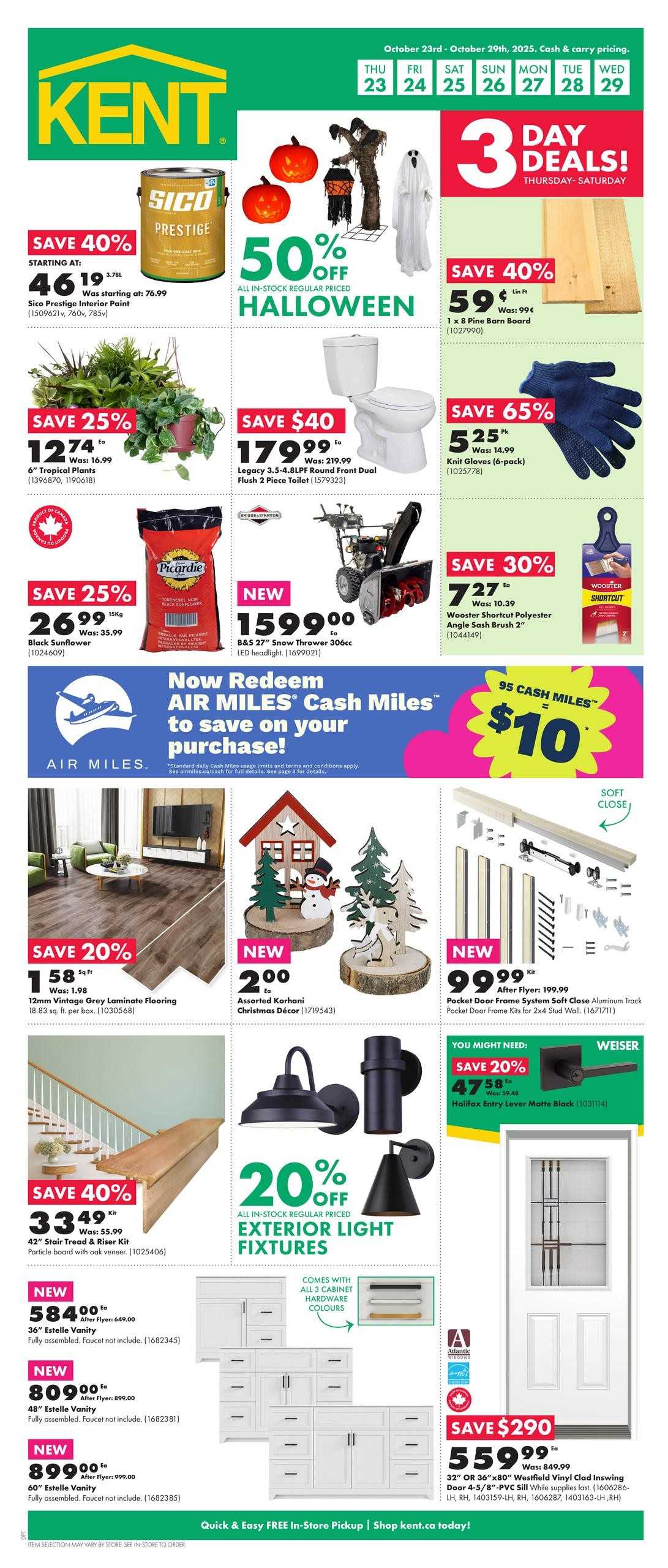 Kent Building Supplies Flyer October 23 to 29