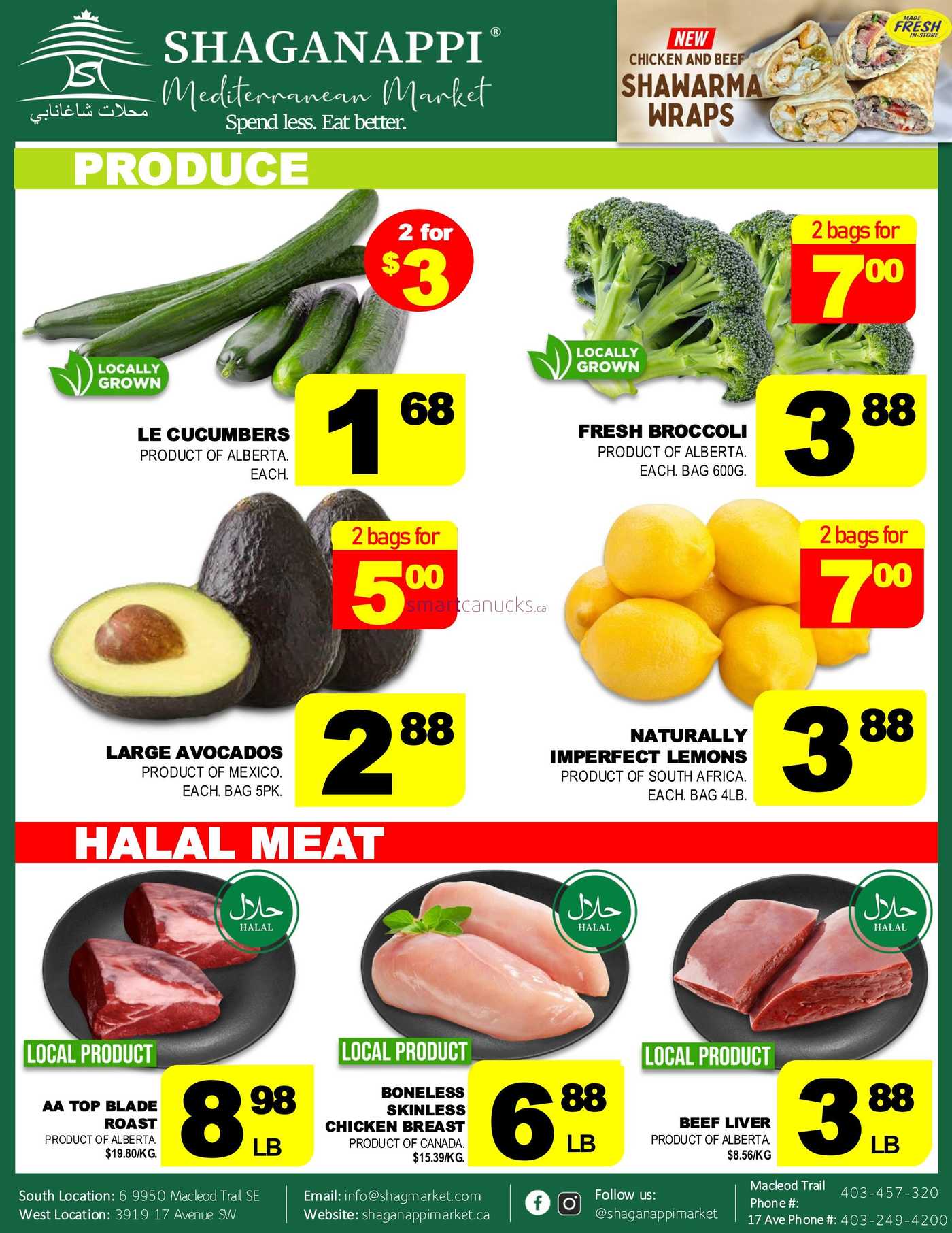 Shaganappi Mediterranean Market Flyer October 23 to 29