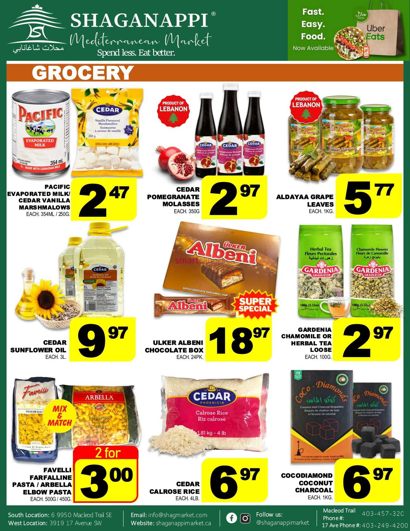 Shaganappi Mediterranean Market Flyer October 23 to 29