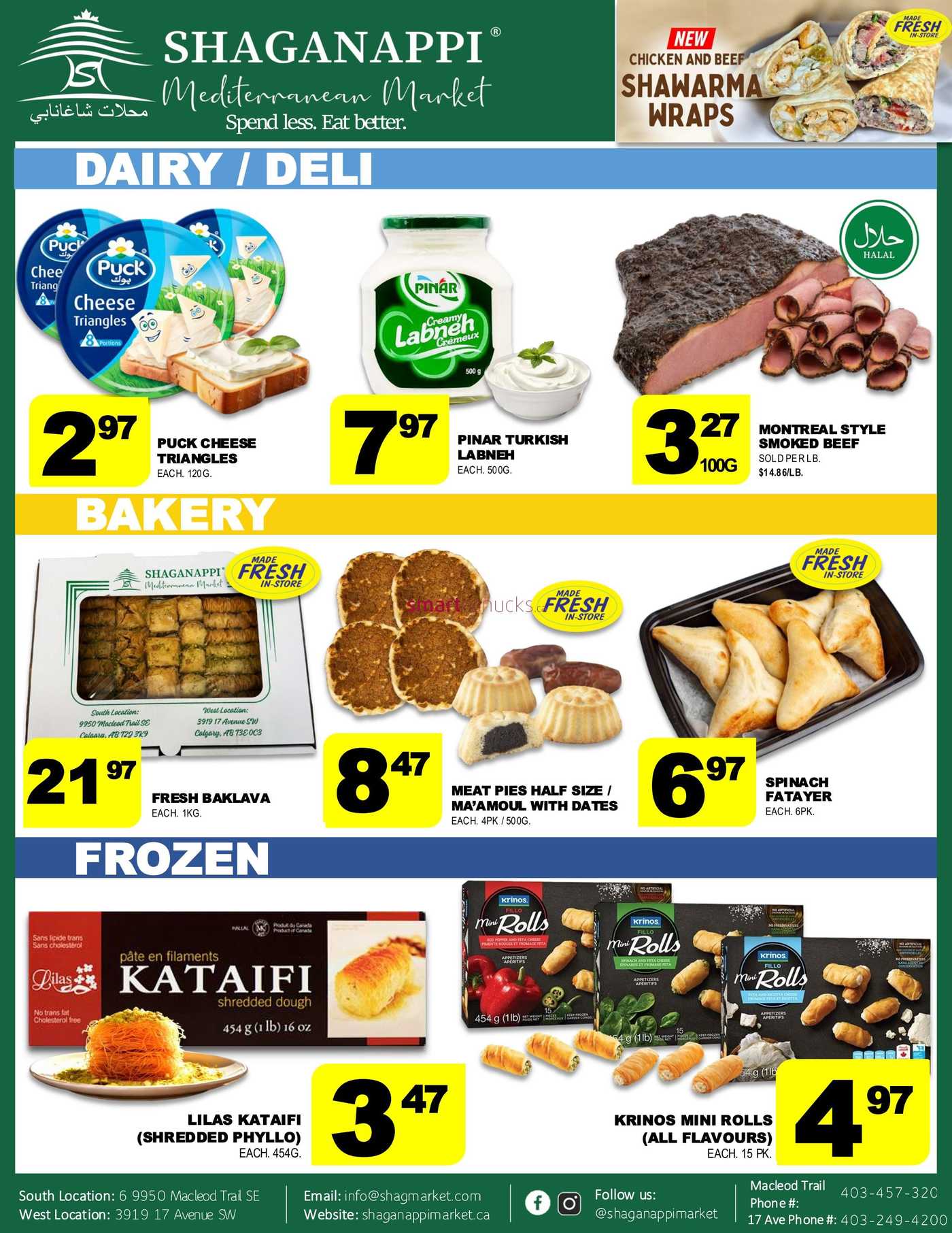 Shaganappi Mediterranean Market Flyer October 23 to 29