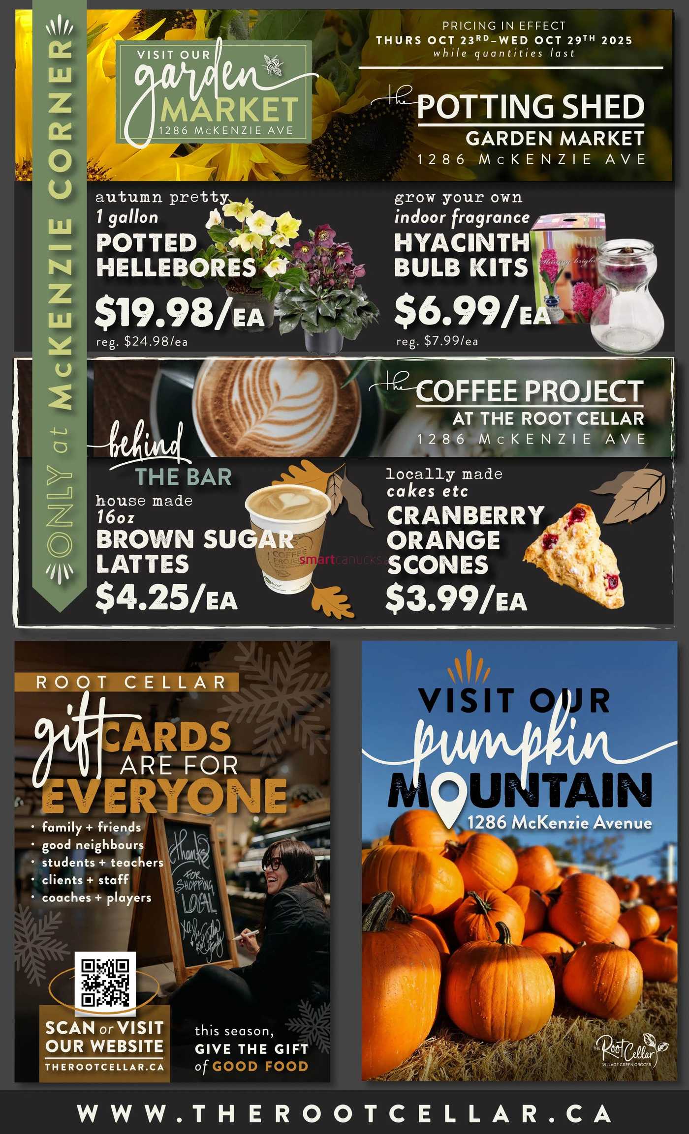 The Root Cellar Flyer October 23 to 29