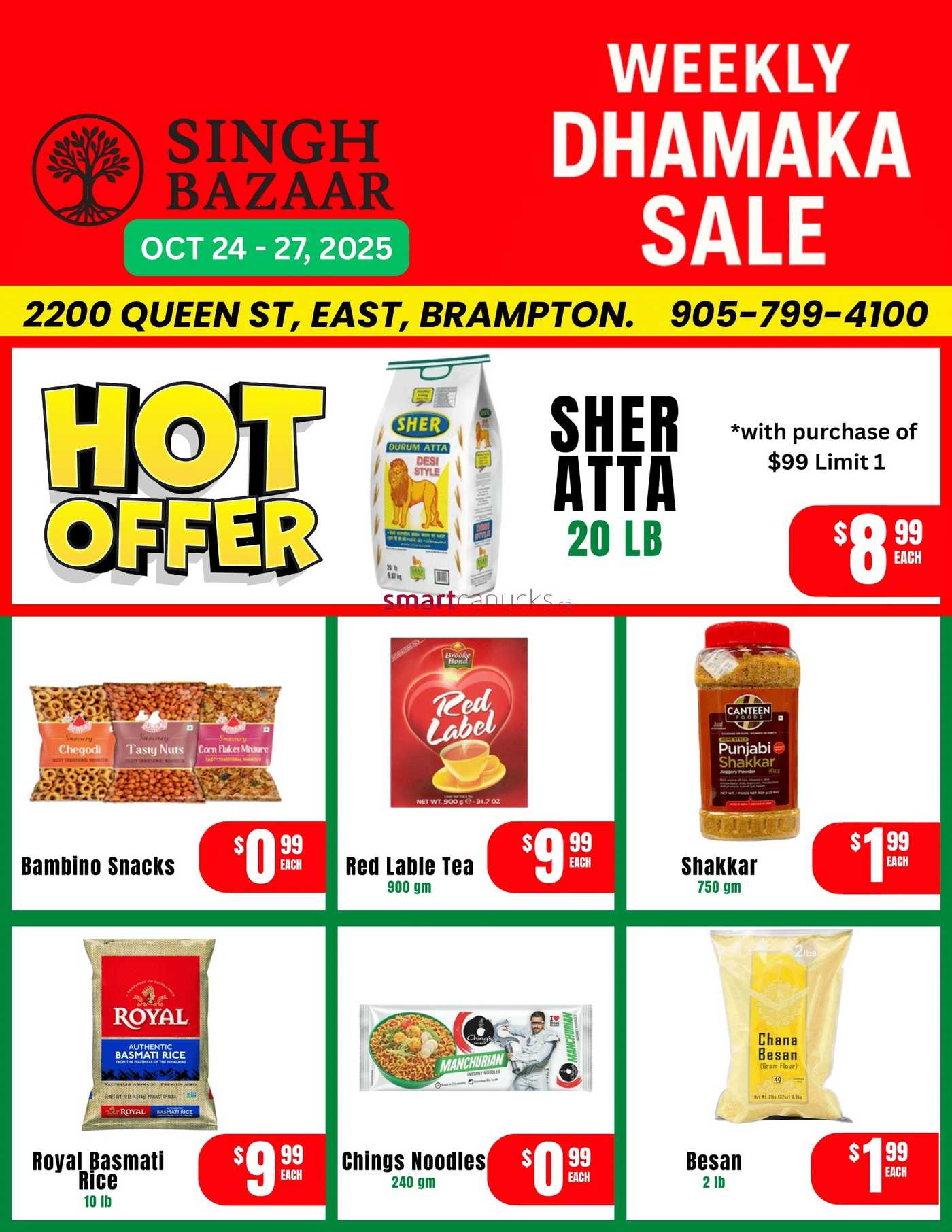 Singh Bazaar Flyer October 24 to 27
