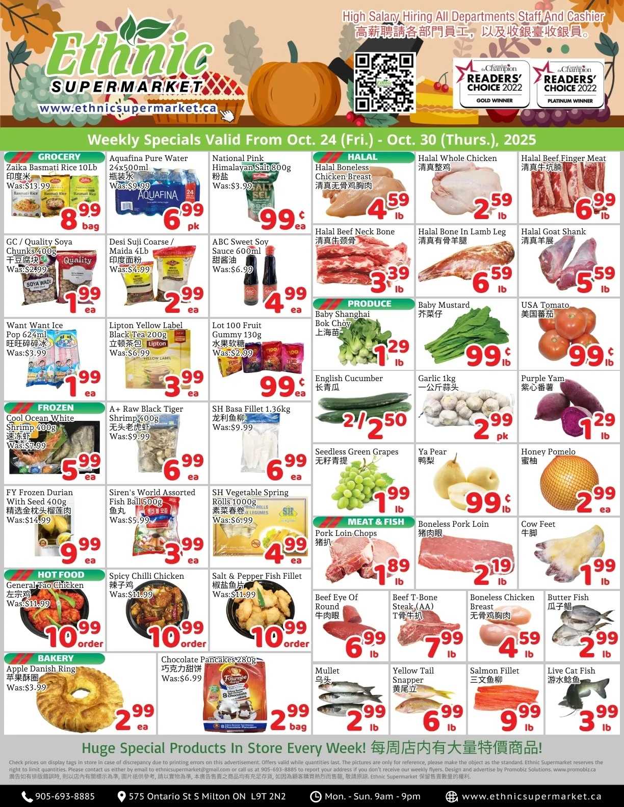 Ethnic Supermarket (Milton) Flyer October 24 to 30