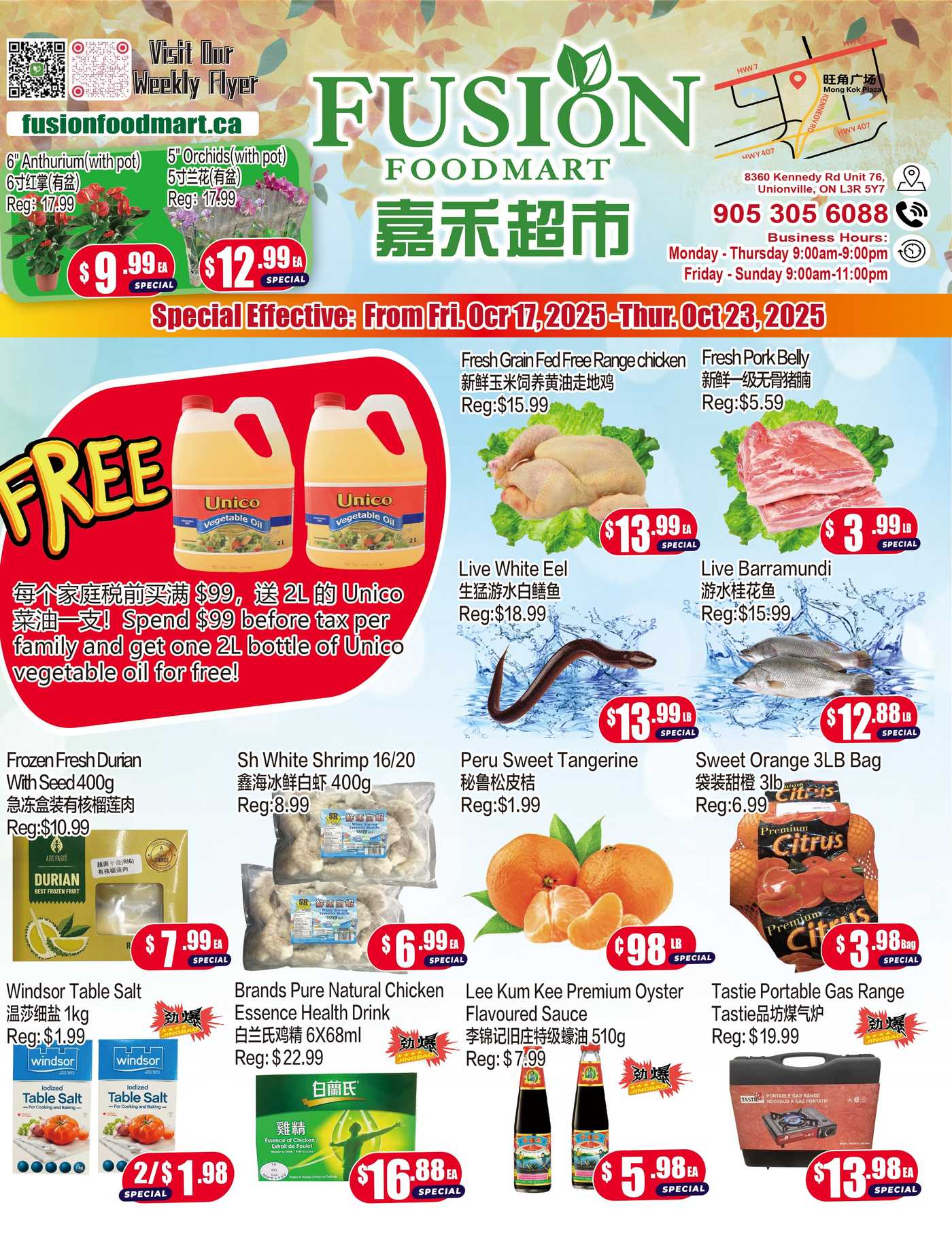 Fusion Supermarket (Unionville) Flyer October 24 to 30