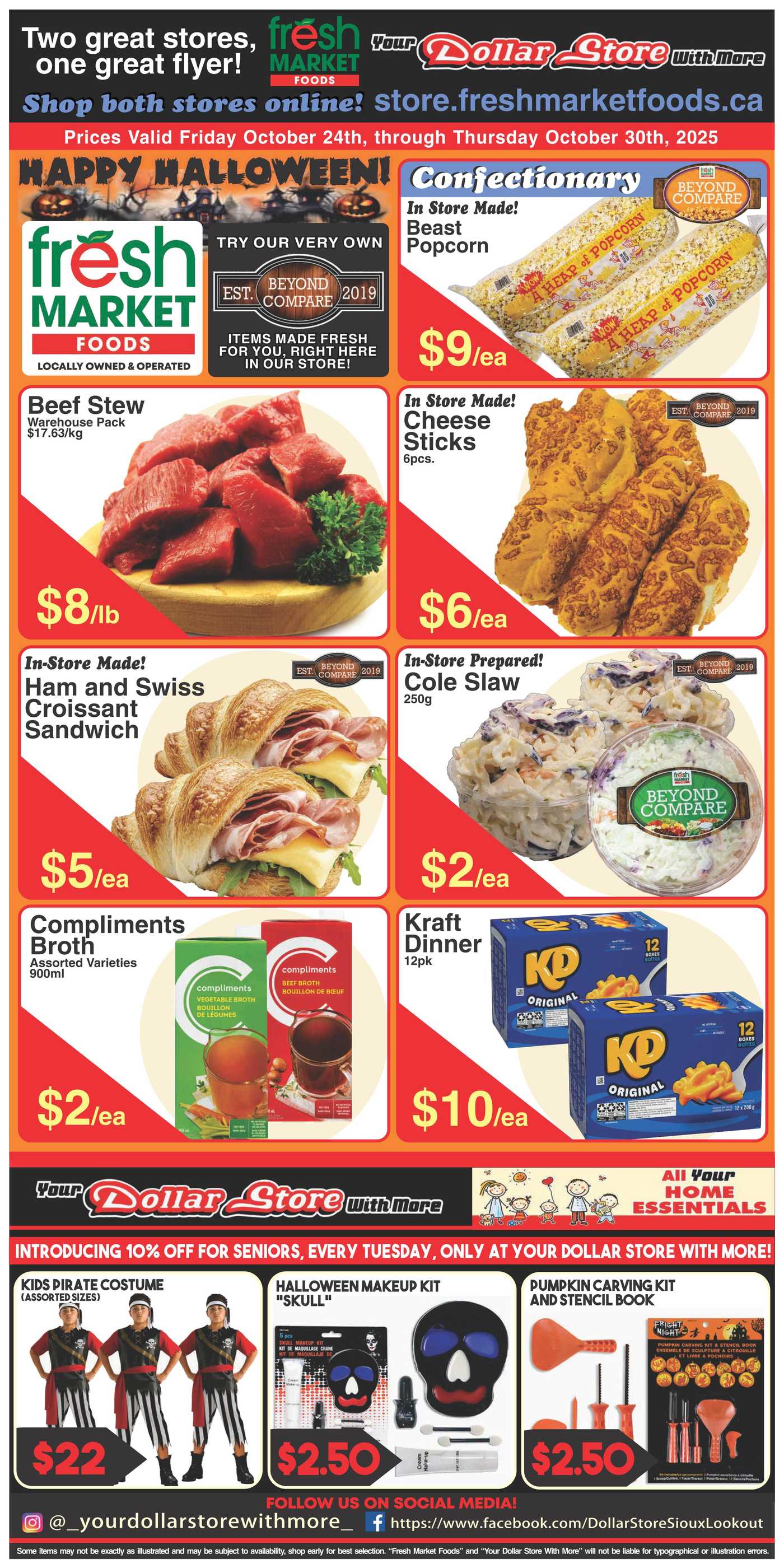 Fresh Market Foods Flyer October 24 to 30